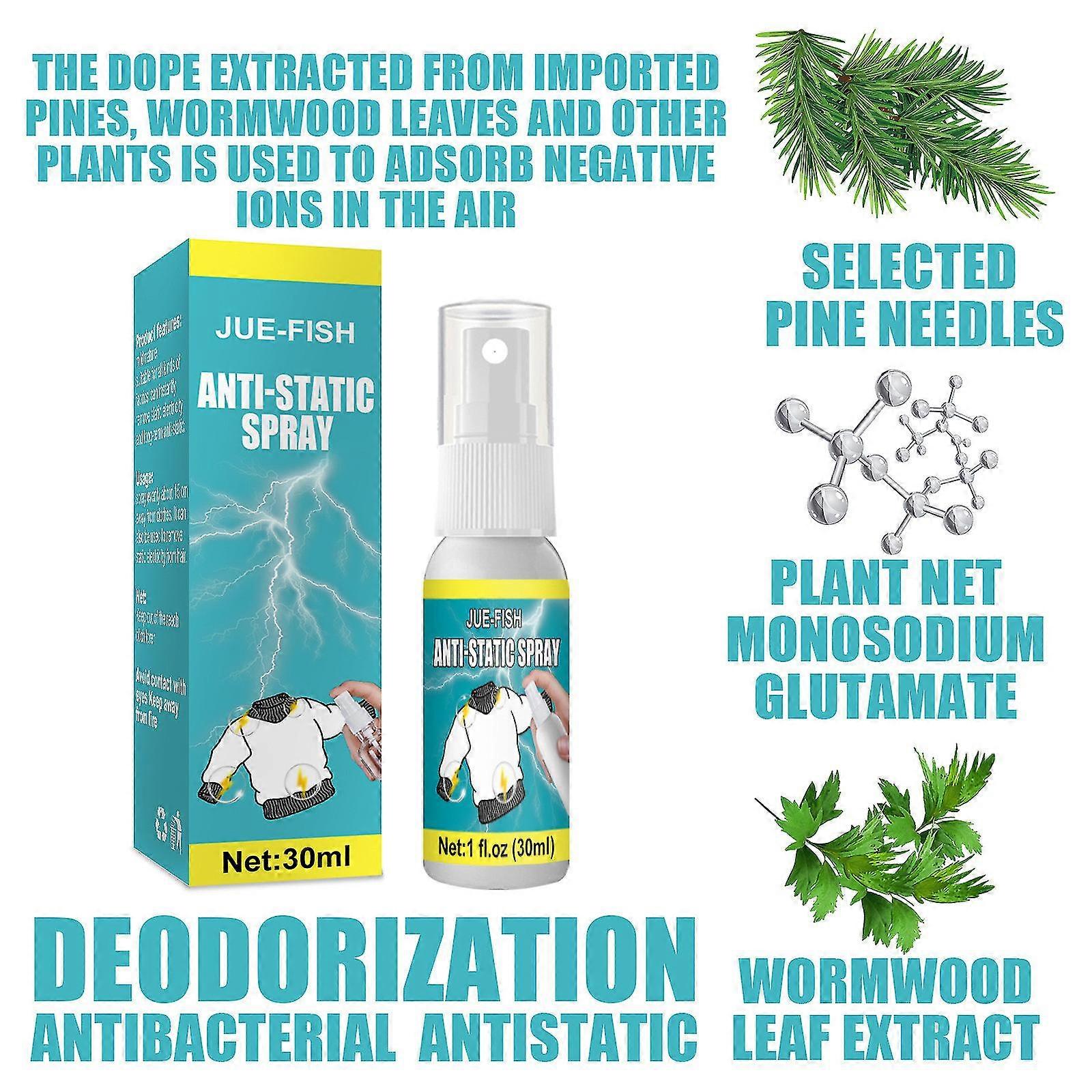 Natural Static Remover Clothes Static Spray Antistatic Spray Travel ...