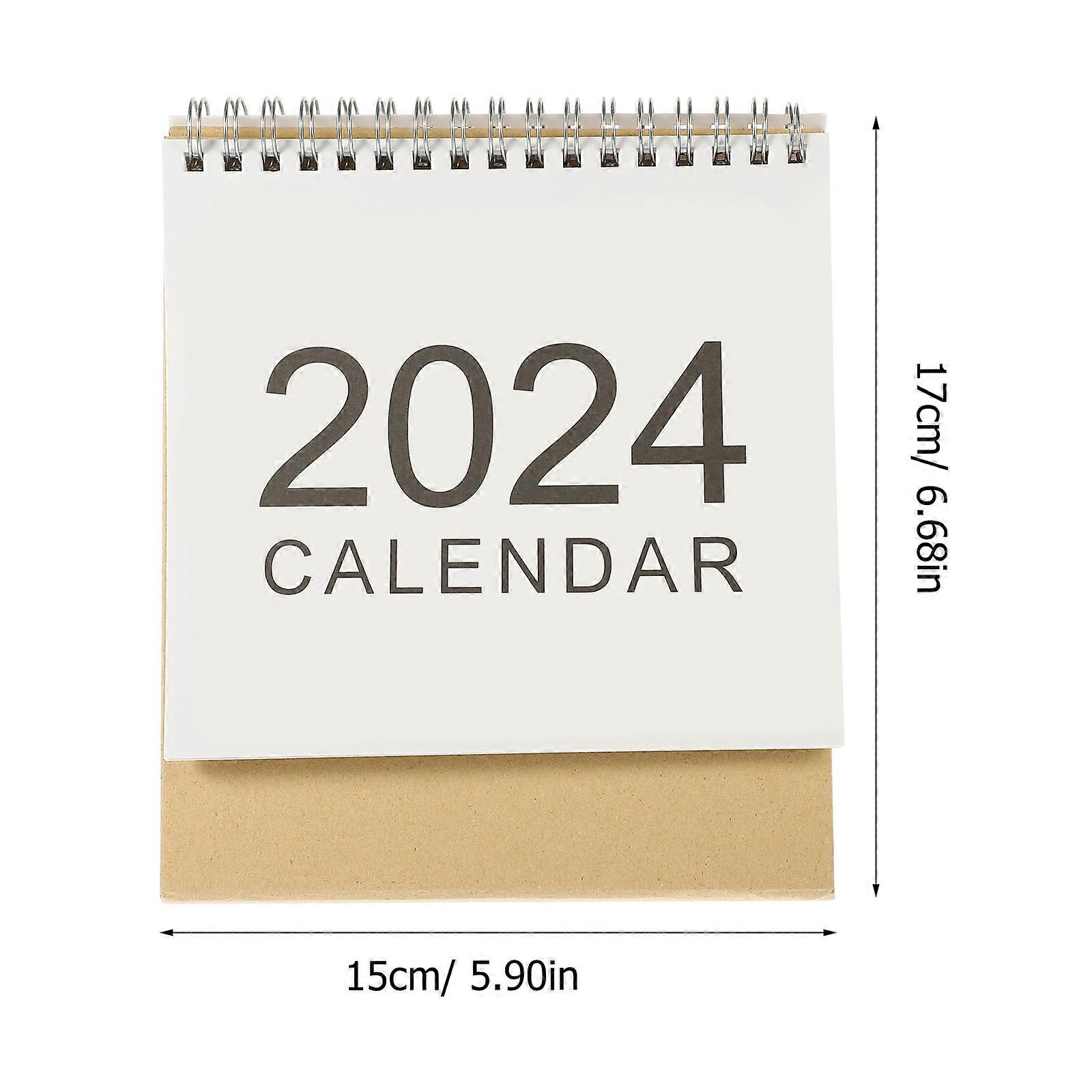 Mini Desk Calendars 2023 2024 Flip Calendar Standing Desk Calendar for ...