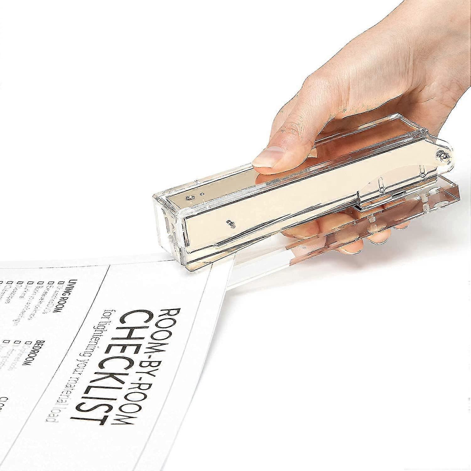 Acrylic Clear Stapler - Gold Stapler Makes A Cool Office Desk Accessory ...