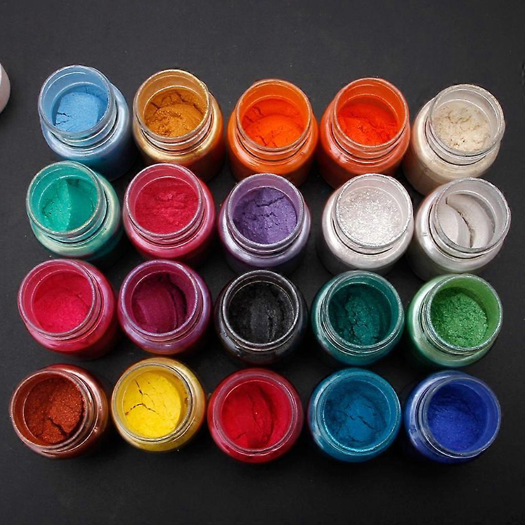 40 Colors Cosmetic Grade Pearlescent Natural Mica Mineral Powder Epoxy ...