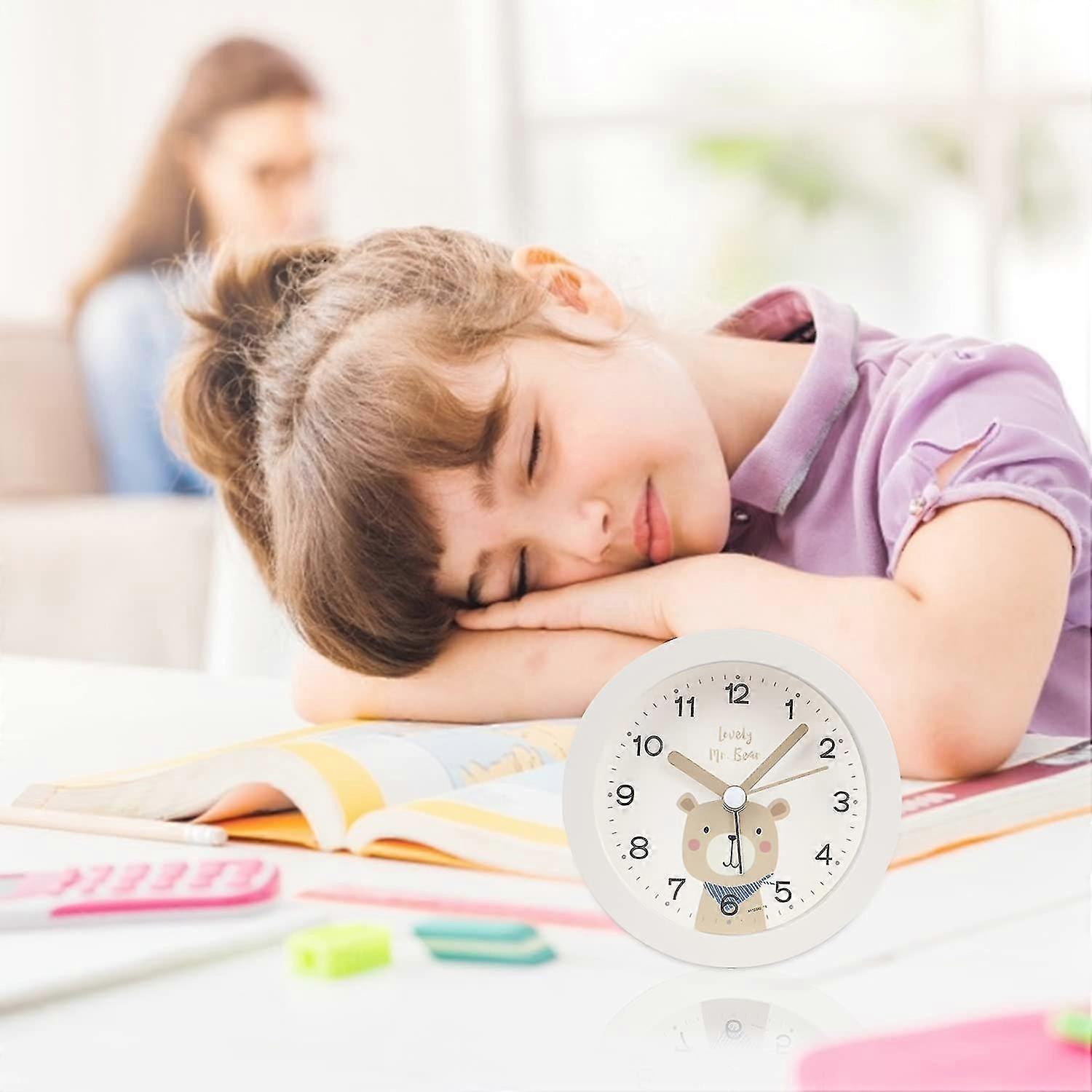 Alarm Clock Children Without Ticking, Silent Cute Children Alarm Clock ...
