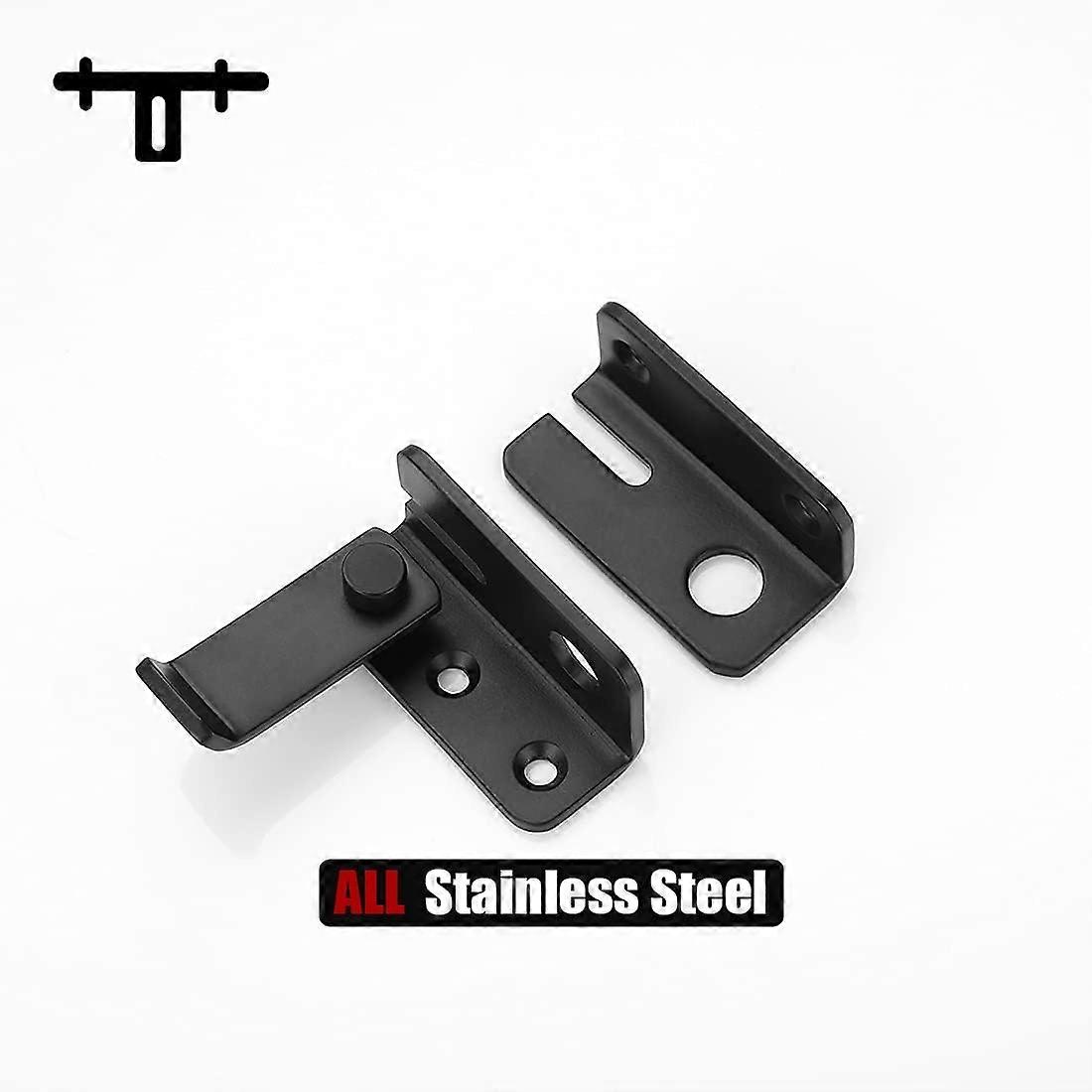 Flip Latch Black, (Extra Thick 3mm) Stainless Steel Heavy Duty Gate ...