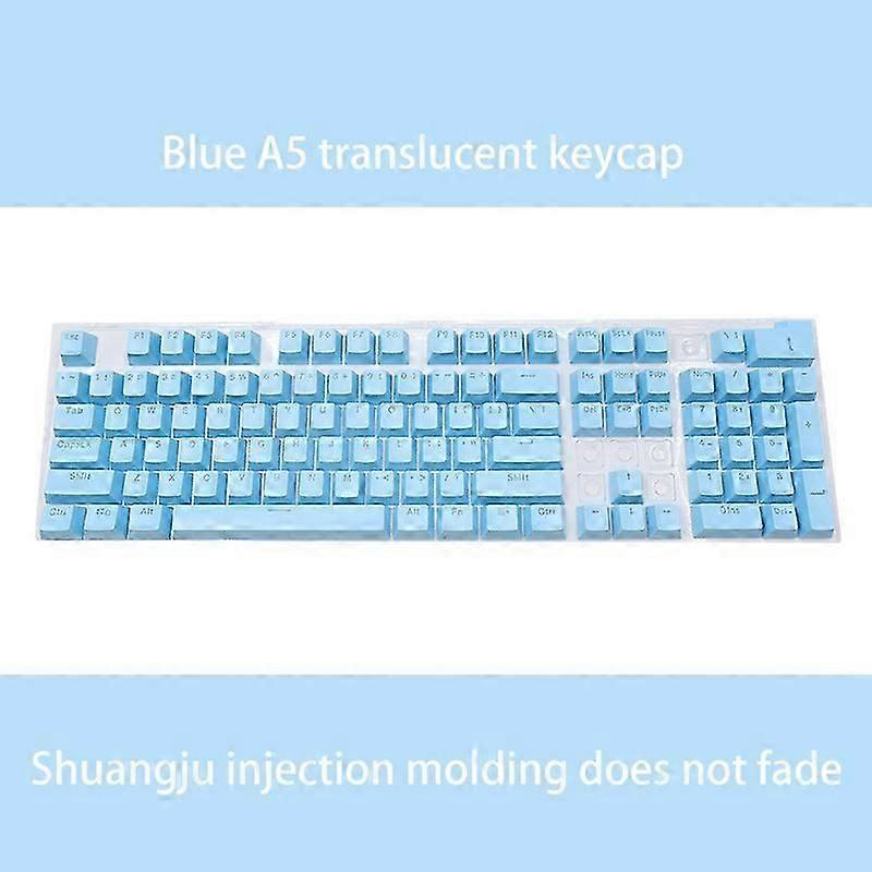 104 Blue Keys,mechanical Keyboard Keycaps Game Keyboard Keys Wear No ...
