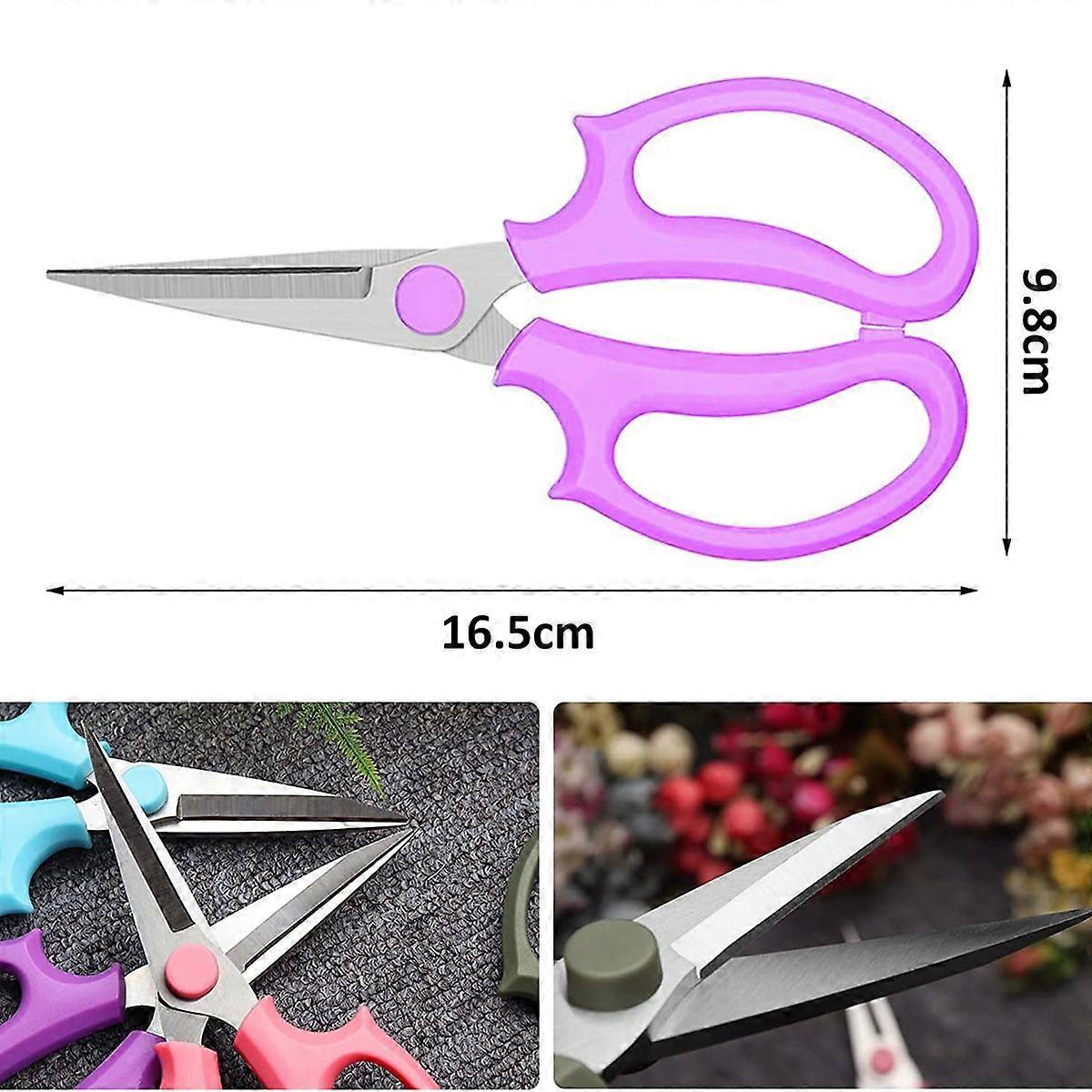 1 pcs Purple Florist Scissors Incisive Blades Small Lightweight ...