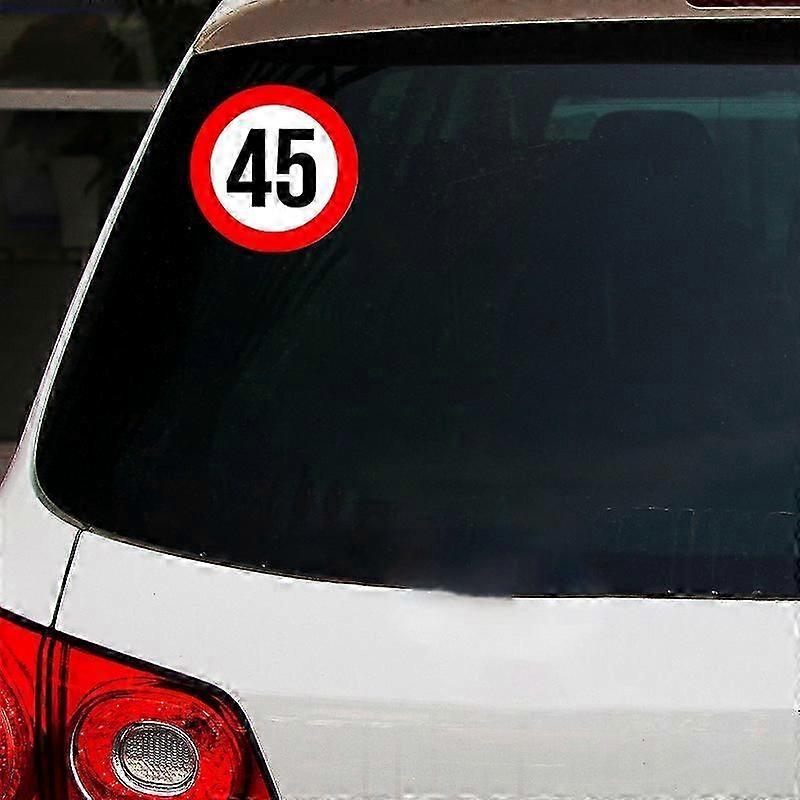 Fashion Creative Speed Limit 45 Km Car Sticker Pvc Personality ...