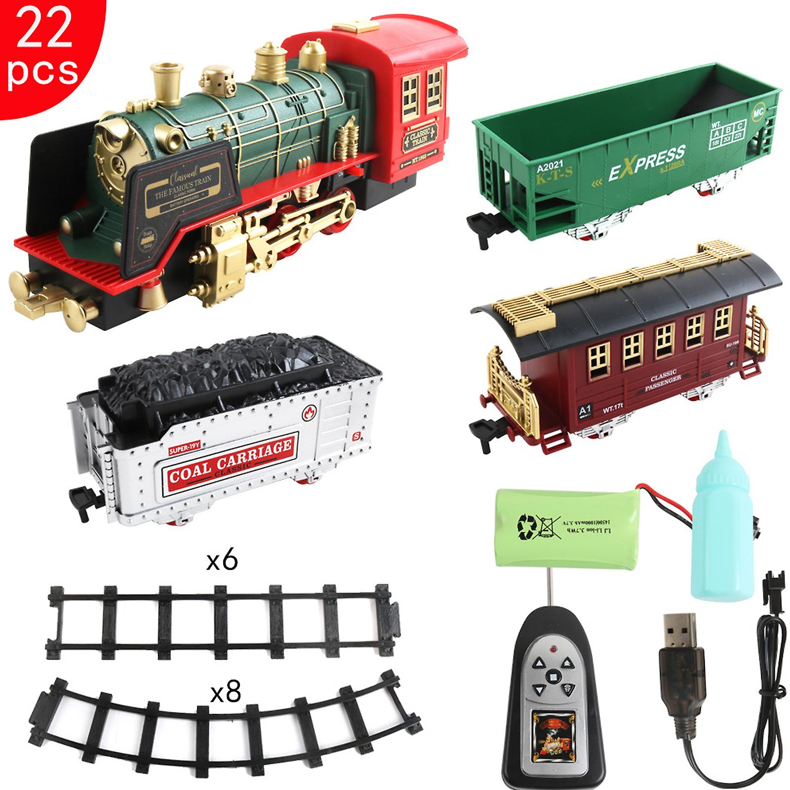 Train Set For Christmas Tree, Rechargeable Electric Train For Boys ...