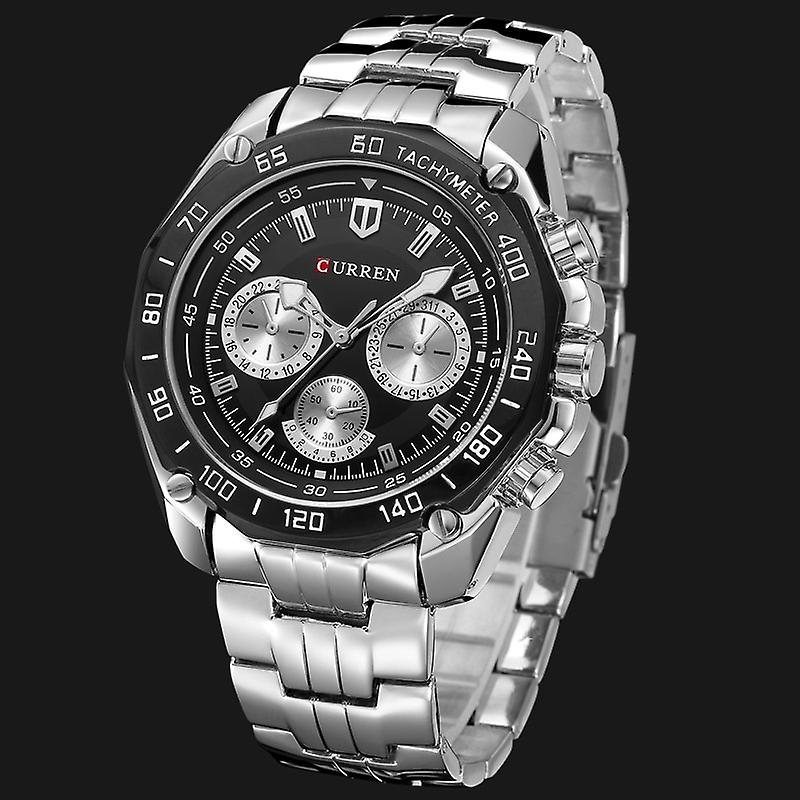 Curren 8077 Full Stainless Steel Band Watches For Men Fashion Army ...