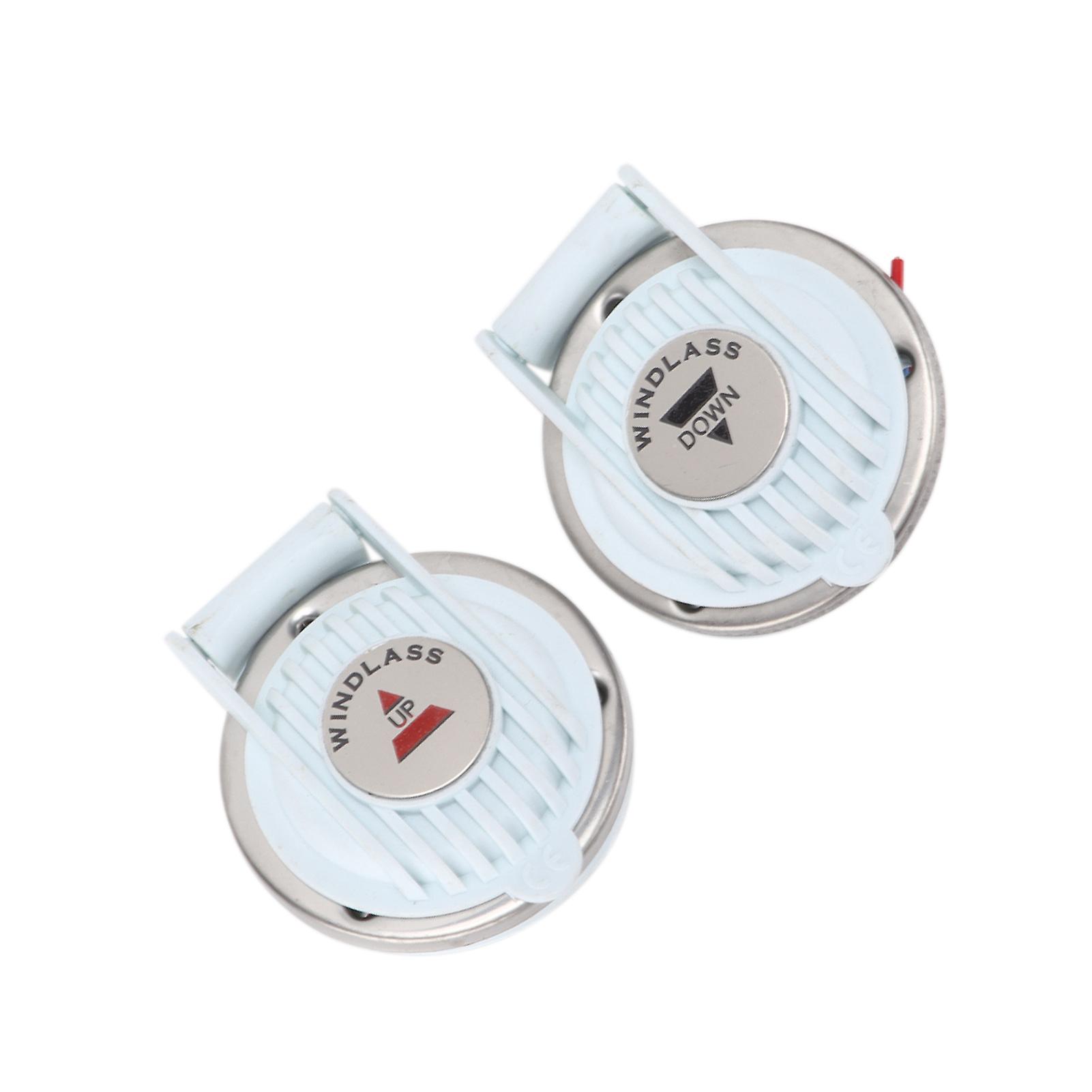 2pcs Windlass Foot Switch Up and Down White Hands Free Universal for ...