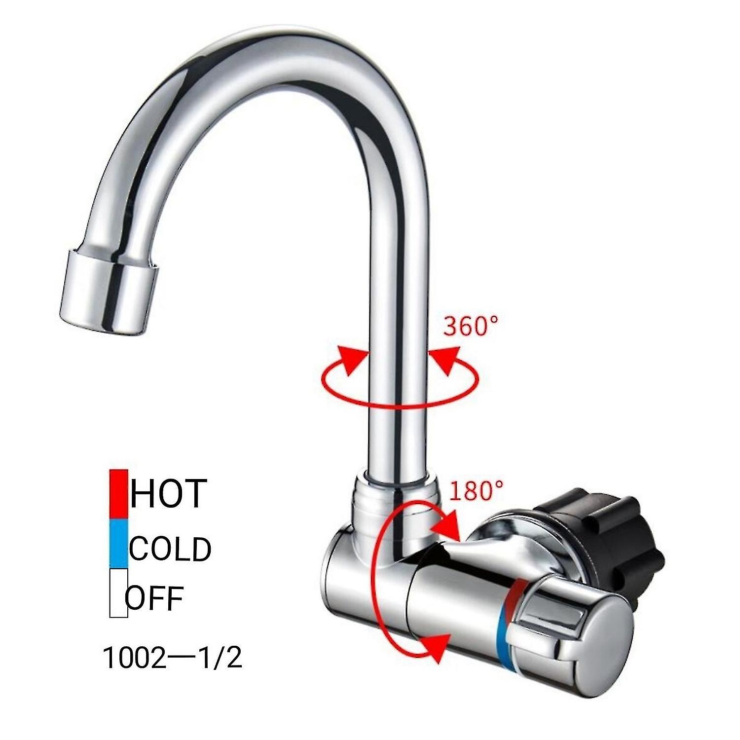 Foldable Kitchen Faucet 360 Dgree Rotation Sink Water Tap Single Handle ...