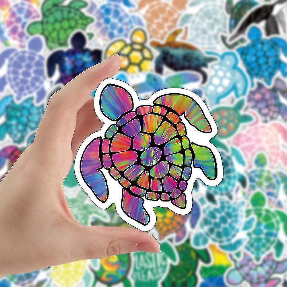 50/100pcs Sea Turtle Stickers For Kids, Colorful Cute Ocean Animals ...