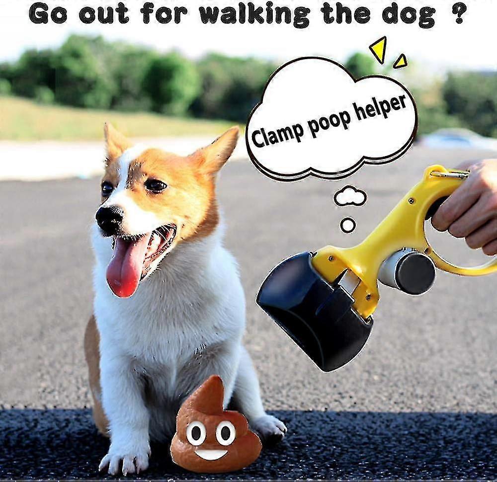 Dog Waste Scoop with Foldable Poop Scoop Trash Bag for Dogs/Cats Indoor ...