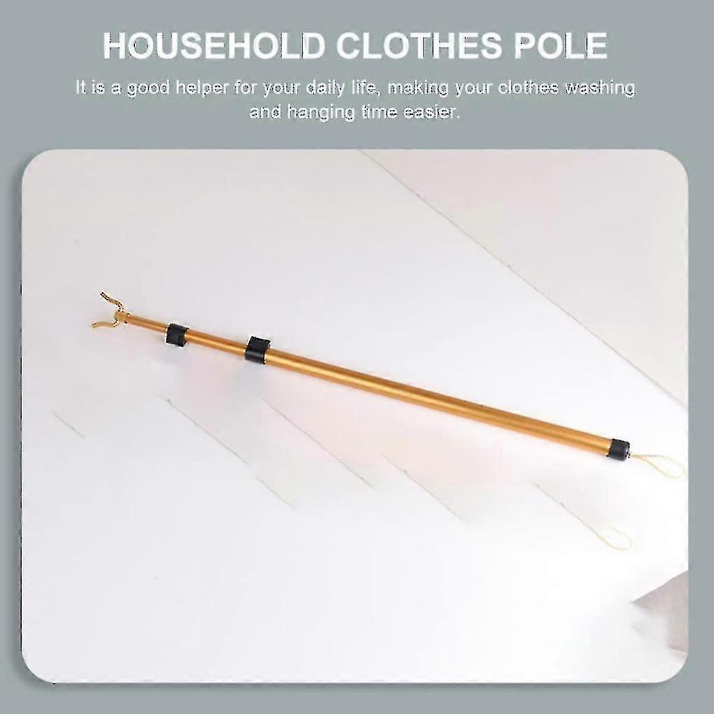Long Reach Pole Hook Clothes Drying Pole Telescoping Closet Reacher ...