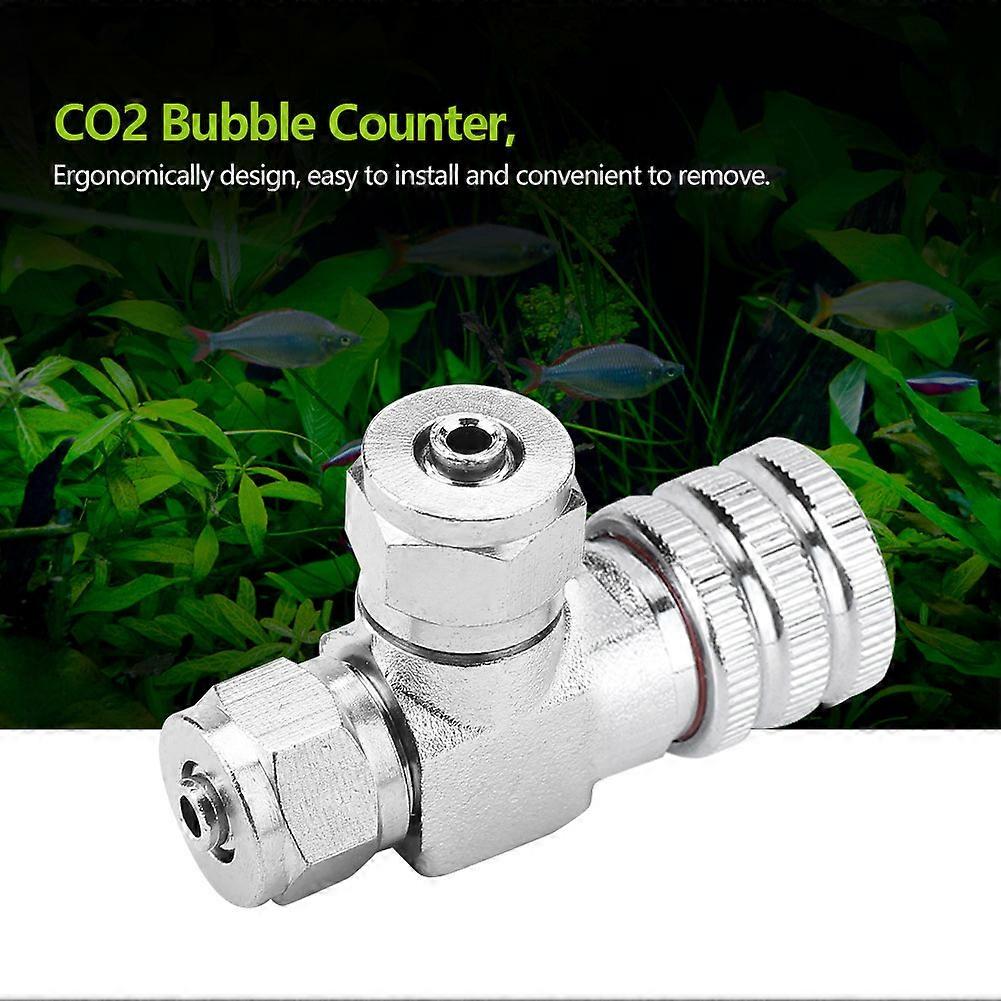 Aquarium System CO2 Regulator Needle Check Valve Bubble Counter Fish ...
