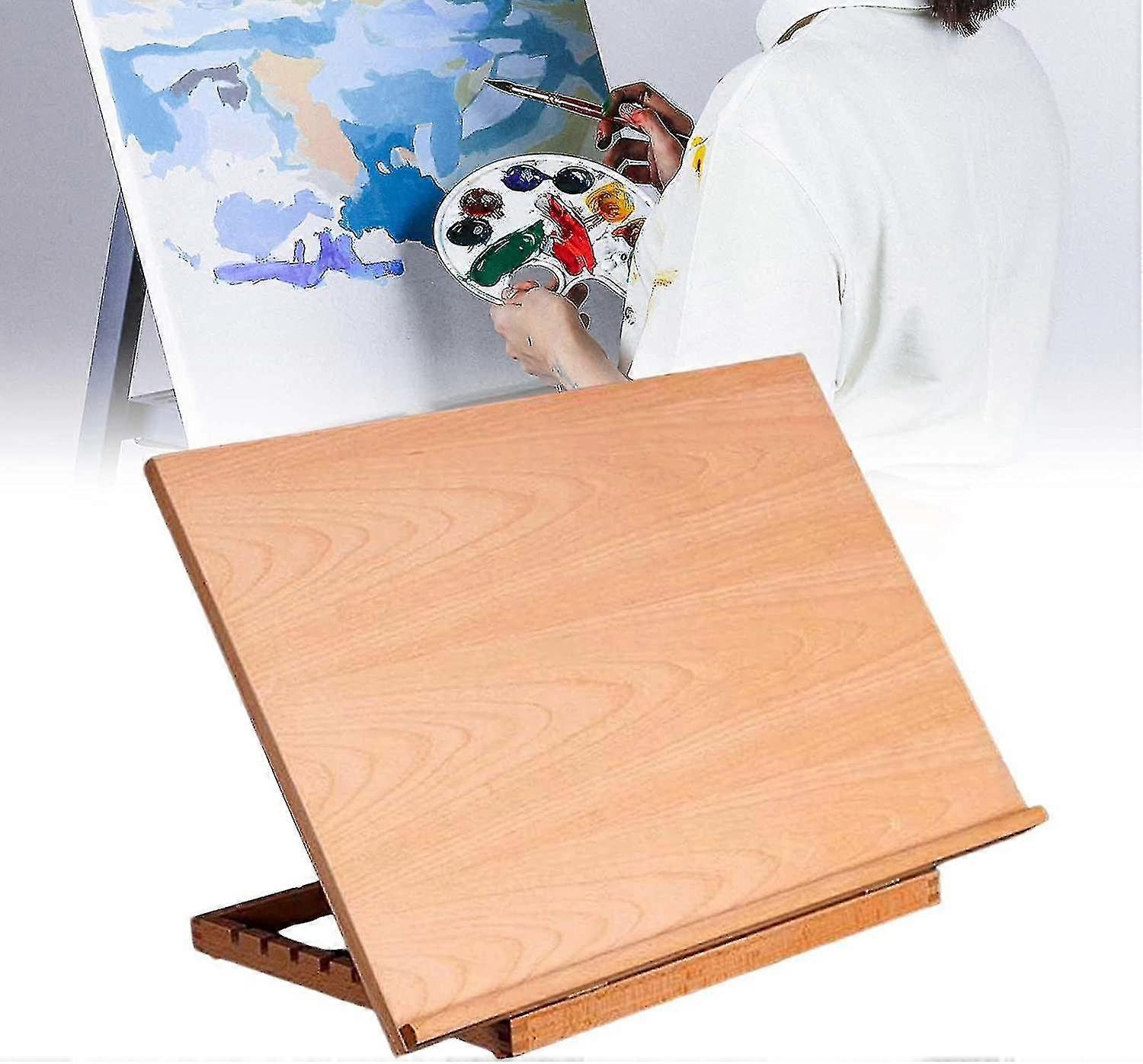 Sturdy Painting Easel Organizer Artwork Tabletop Display Stand Drawer ...