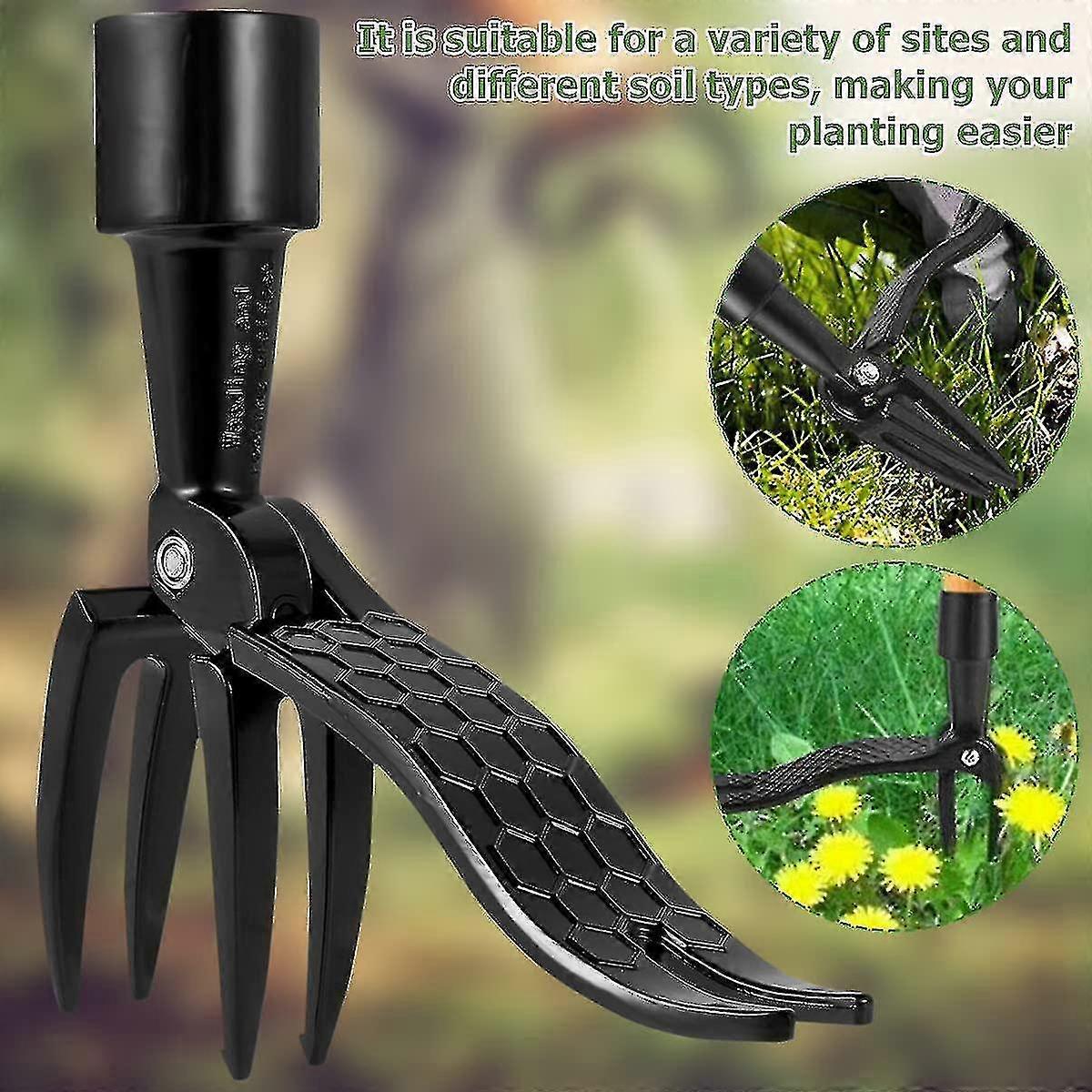 Metal Weed Removal Head Garden Stand-up Weed Puller Tool Handheld Weed ...