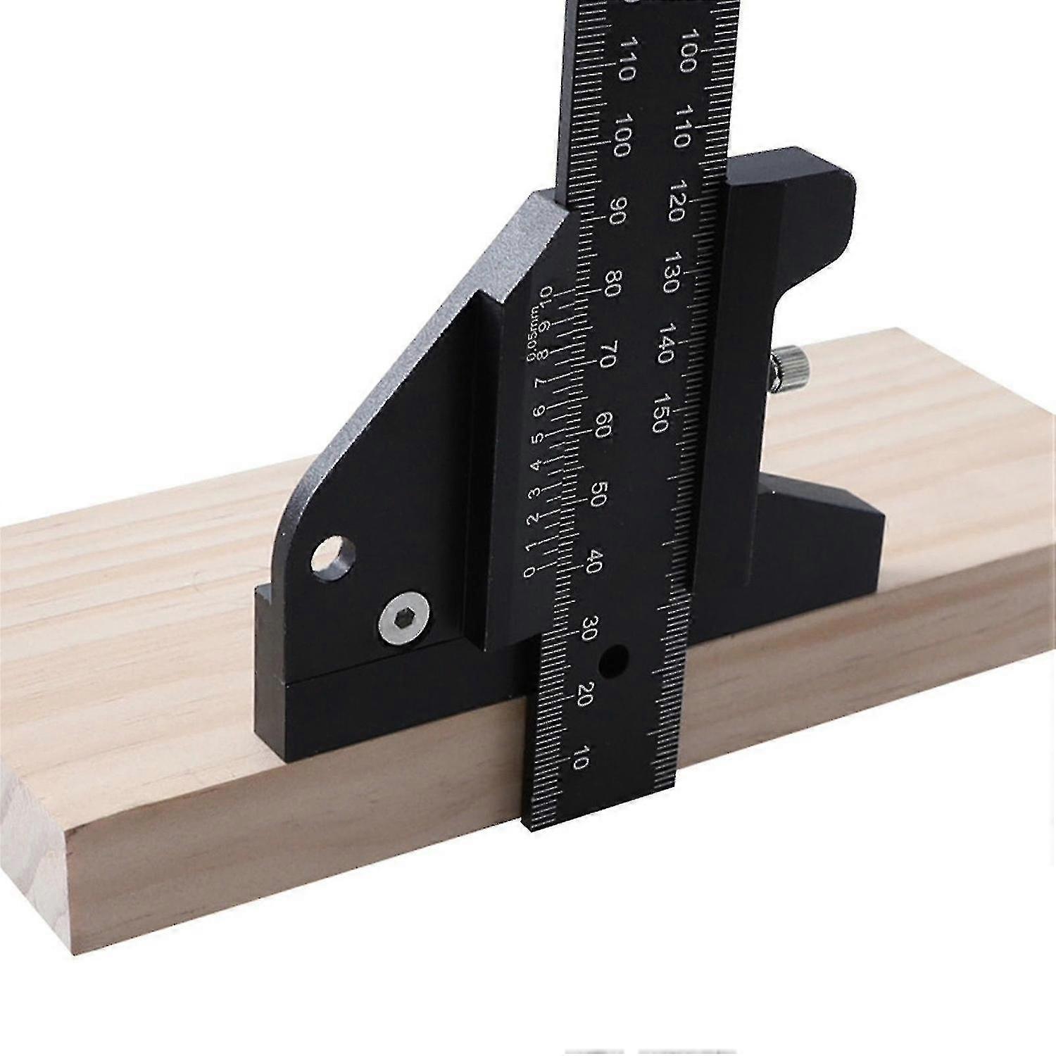Woodworking Multifunctional Ruler Aluminum Alloy T-shaped Woodworking ...