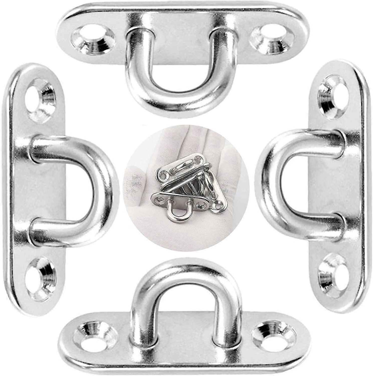 Stainless Steel Eye Plate Steel Eyelet 5mm Ceiling Wall Hook M5 For ...