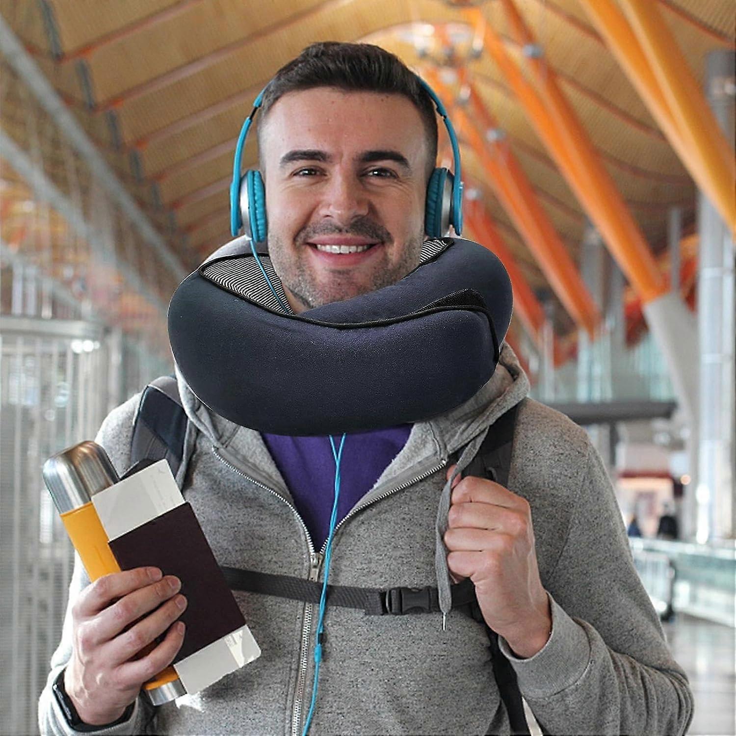 Neck Pillow With Carry Bag Neck Pillows For Travel Flight Essentials ...