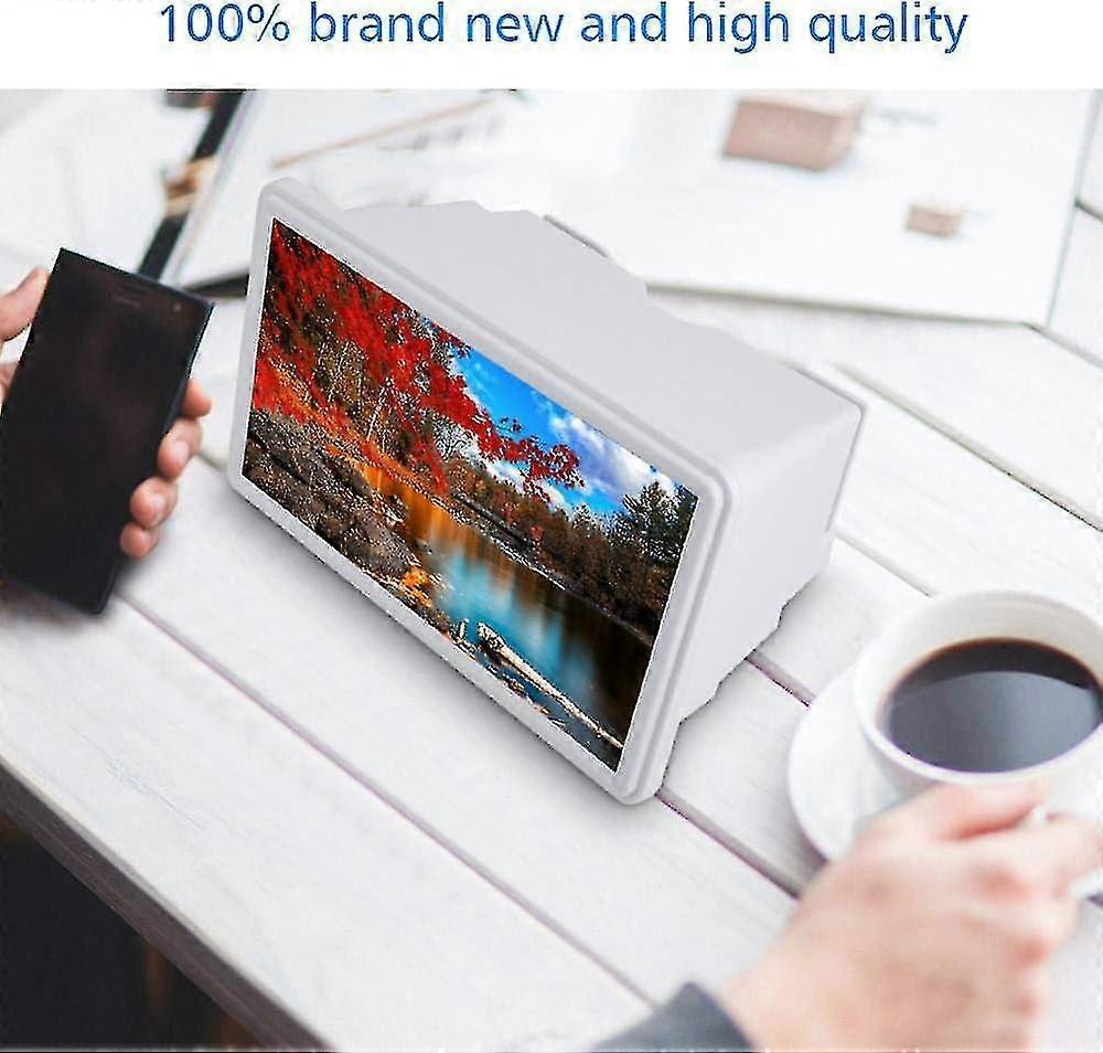 12 Inch Phone Screen Magnifier, 12'' 3d Screen Amplifier Enlarger Zooms ...