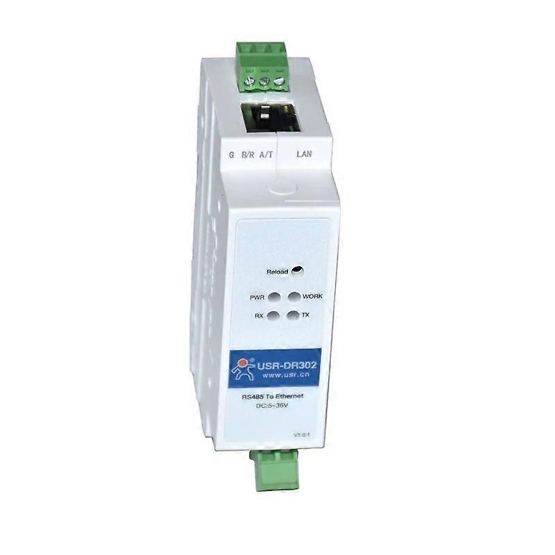 USR-DR302 Din Rail Serial RS485 to Ethernet TCP IP Server Module Ethernet Converter Modbus RTU ...