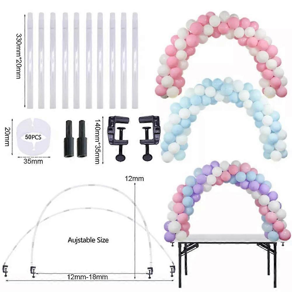 Adjustable Table Balloon Arch Stand Support Kit of Balloon Birthday ...