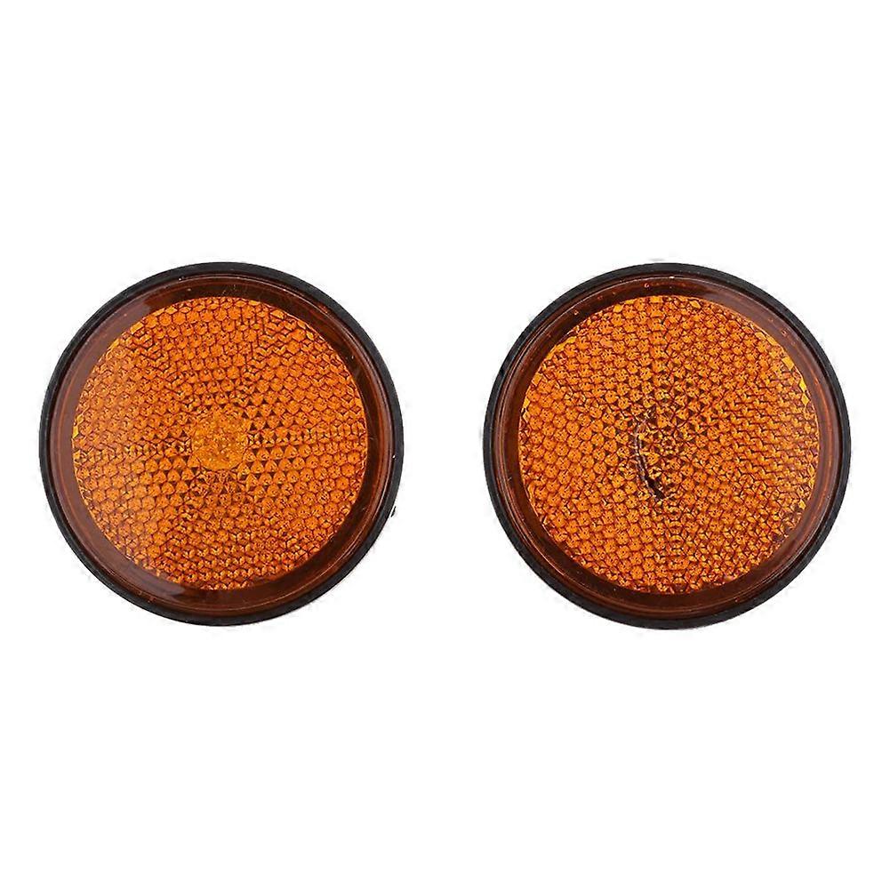 2pcs 2.16inch High Visibility Round Reflective Warning Reflector ...