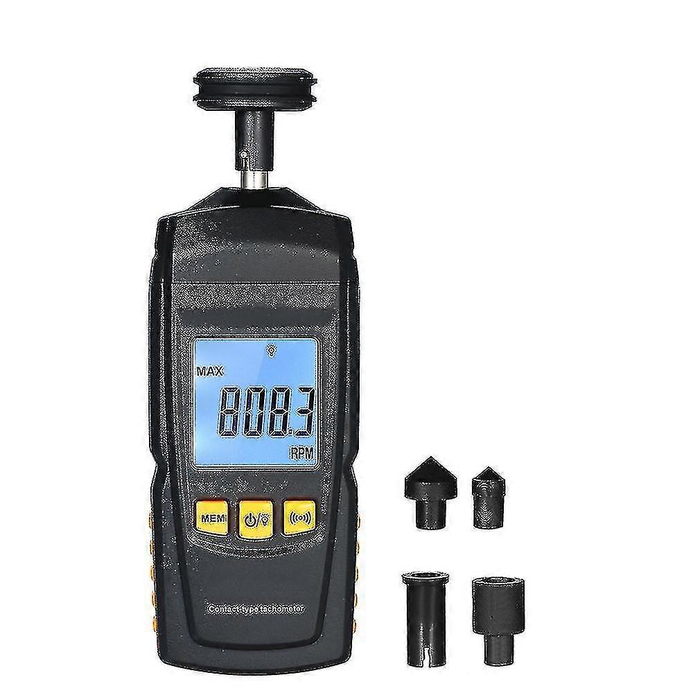 Digital Tachometer Handheld Contact Motor Tachometer Lcd Speedometer ...