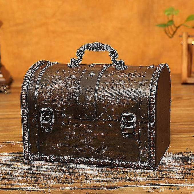 Wooden Treasure Chest Storage | Fruugo UK