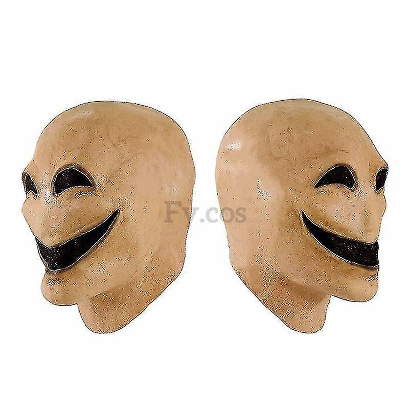 Smile No Face Man Latex Mascara Full Head Horror Faceless Disguise ...
