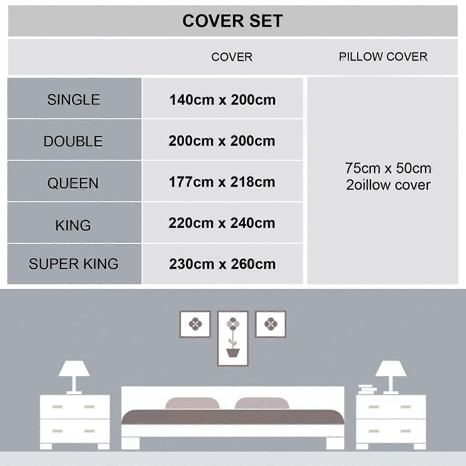 Bedding set XU598 Inside Out Soft and Lightweight Bed Sheet Set, 7 ...