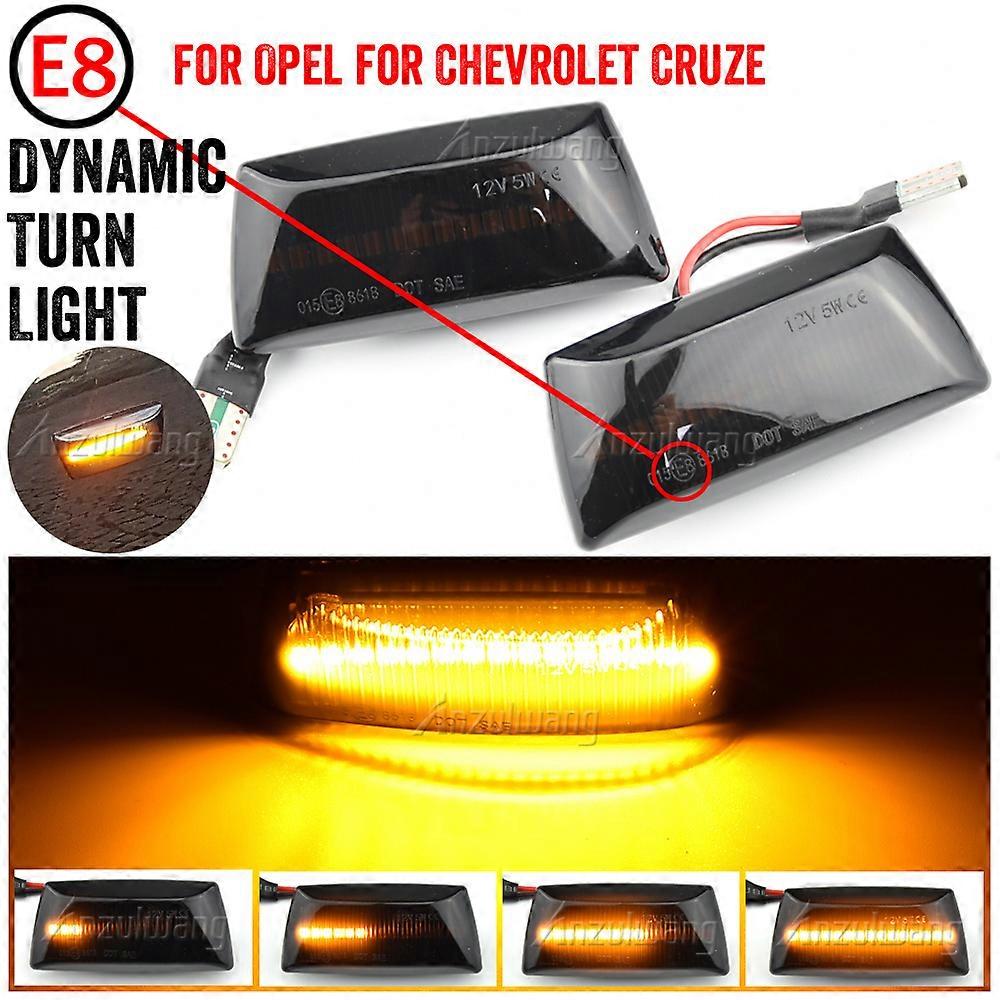 2pcs Dynamic Side Marker Turn Signal Light Sequential Blinker For Opel Insignia For Astra for ...