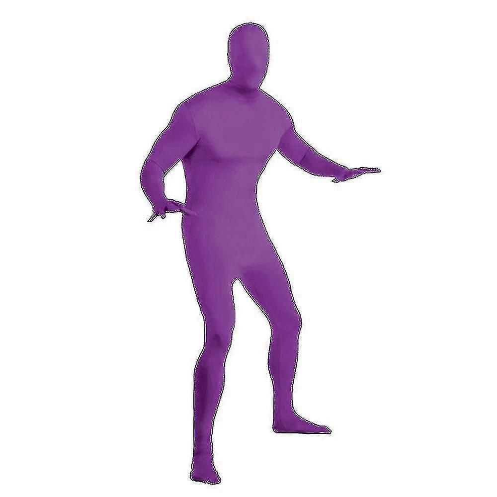 Adults Unisex Invisibility Bodysuit Clothes Jumpsuit Party Fancy Dress ...