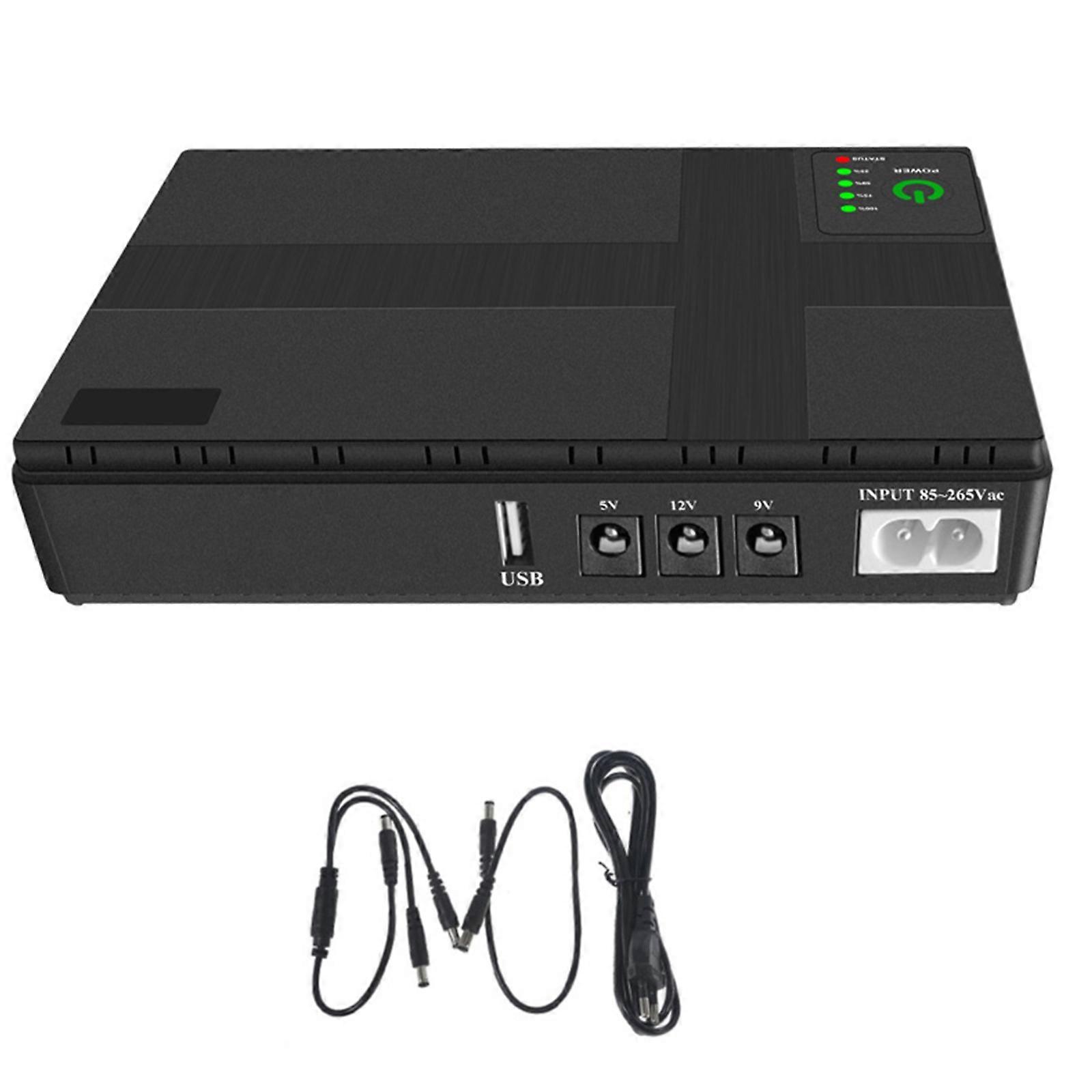 Mini UPS Battery Backup Uninterruptible Power Supply 8800mAh for Router ...