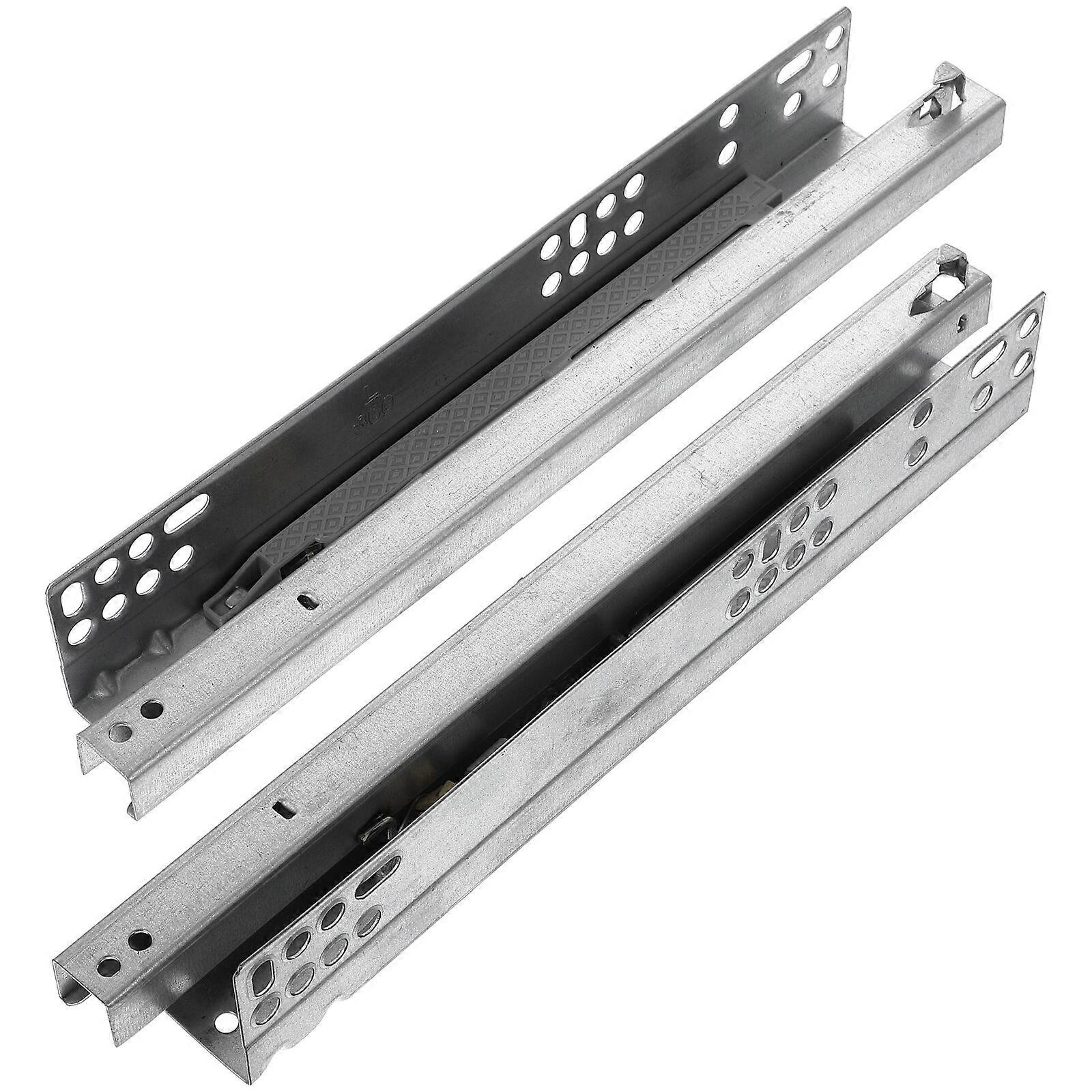 2pcs Drawer Slide Rails Two-Section Slide Rails Buffer Drawer Rails ...