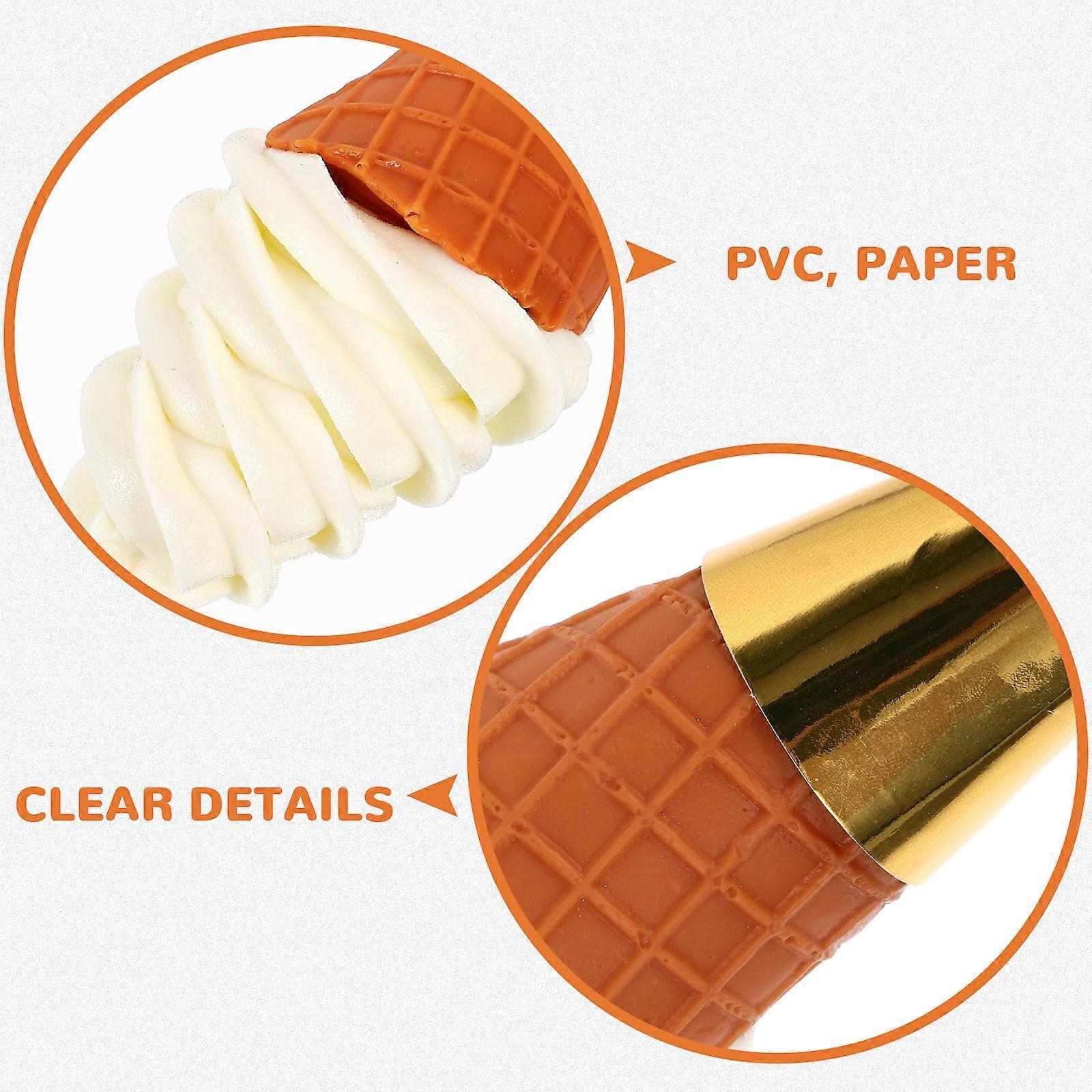 Artificial Ice Cream Cone Fake Ice Cream Model Simulation Dessert Faux ...
