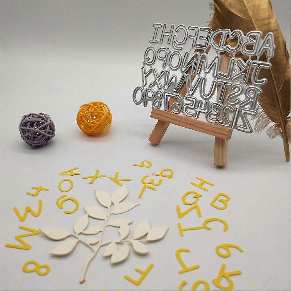 Letter Figure Cutting Dies DIY Scrapbook Emboss Paper Cards Making ...