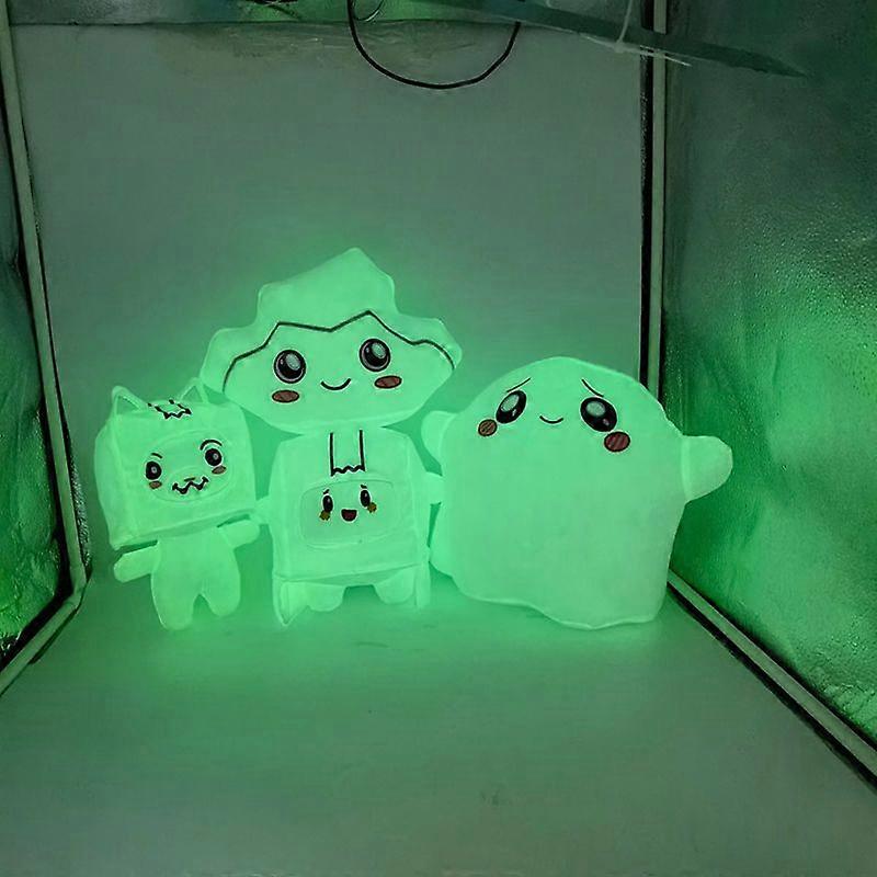 Lankybox Glow In The Dark Plush Foxy Boxy Ghosty Lanky Box Removable ...