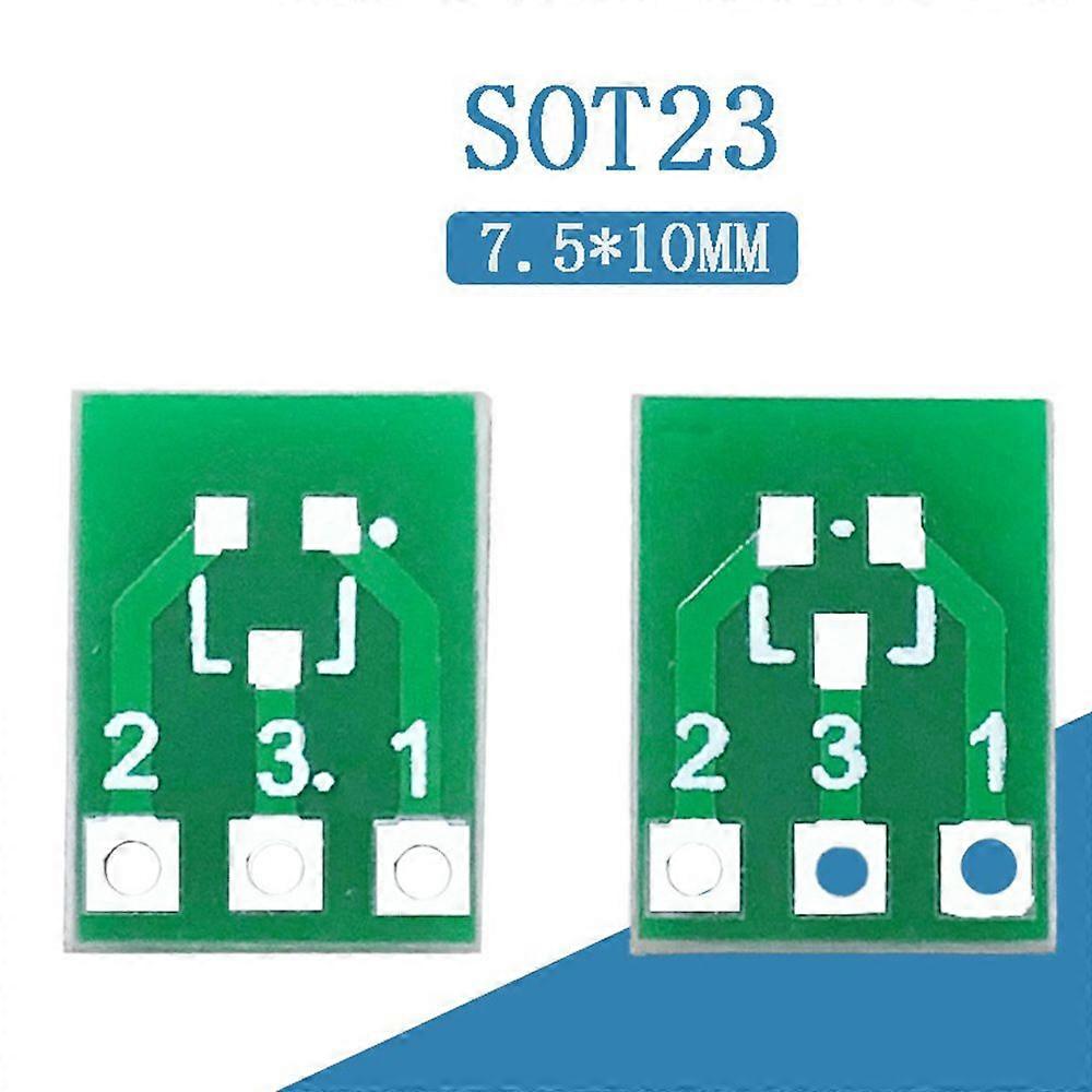10Pcs SOT23 SOT23-3 Turn SIP3 Double-Side SMD Turn DIP SIP3 Adapter Converter Plate SOT SIP IC ...