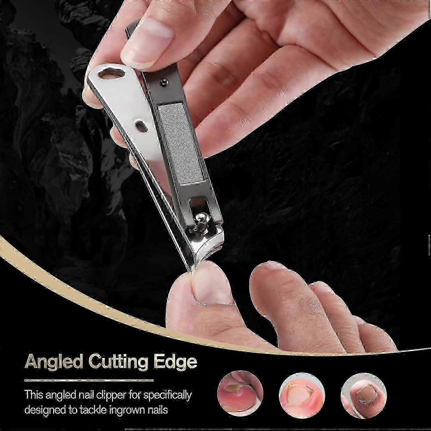 Ingrown Nail Clipper - Slant Curved Blade Nail Clipper for Thick ...