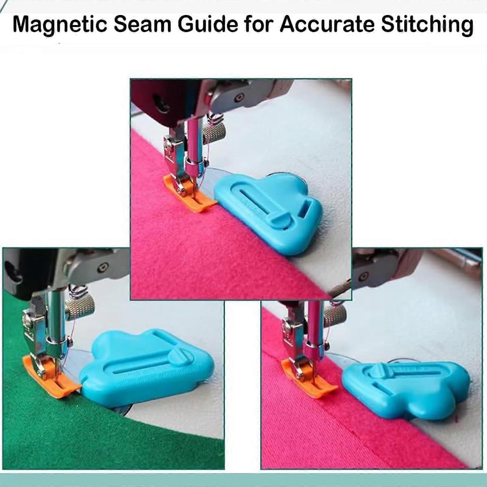 2-in-1 Magnetic Seam Guide with Built-in Seam Ripper - Multipurpose Hem ...