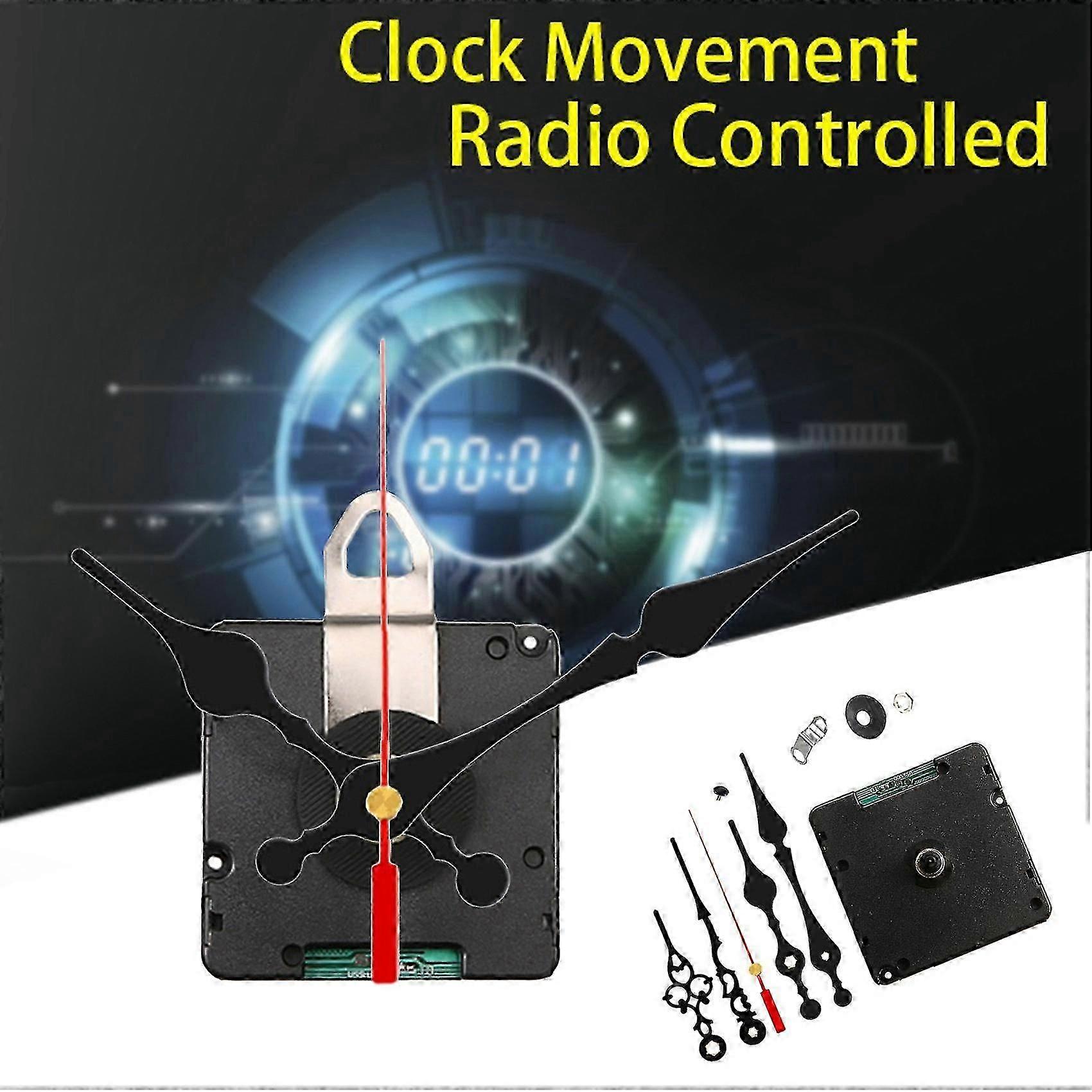 Radio Controlled Silent Diy Clock Movement Mechanism Kit Germany Dcf ...
