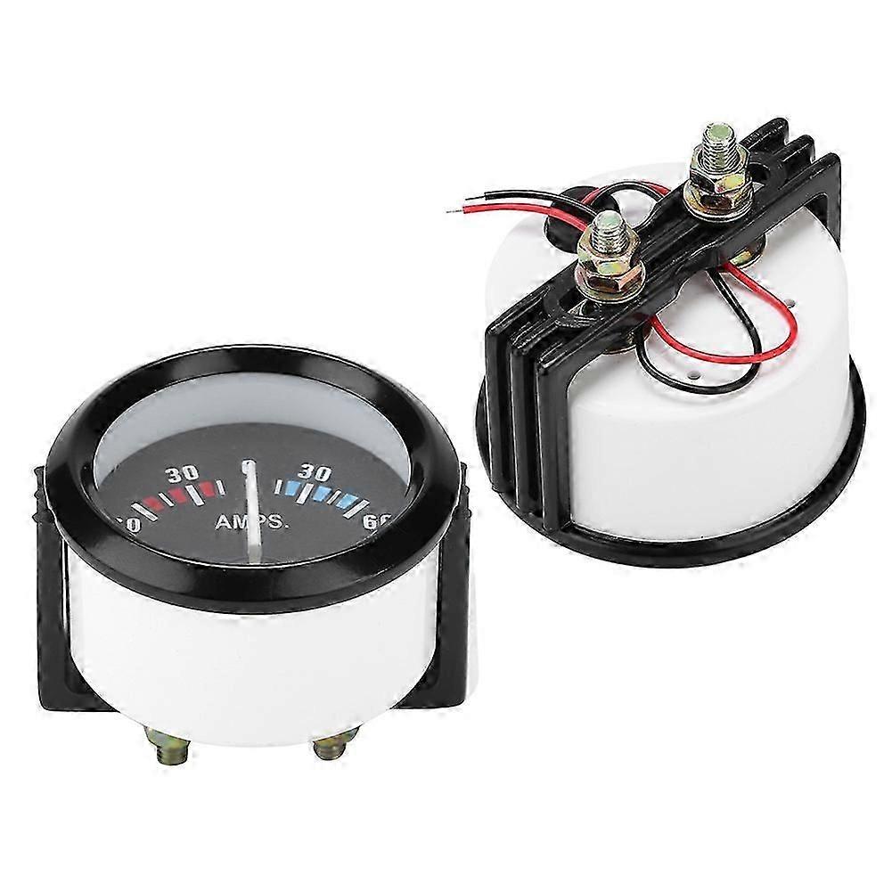 12V 60-0-60 AMP Ampere Meter Ammeter Universal Gauge 52m/2in Universal ...