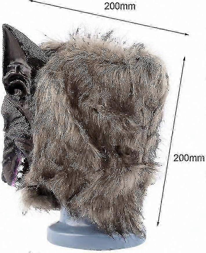 Werewolf Costume Wolf Claws Gloves And Head Mask For Halloween, Cosplay ...