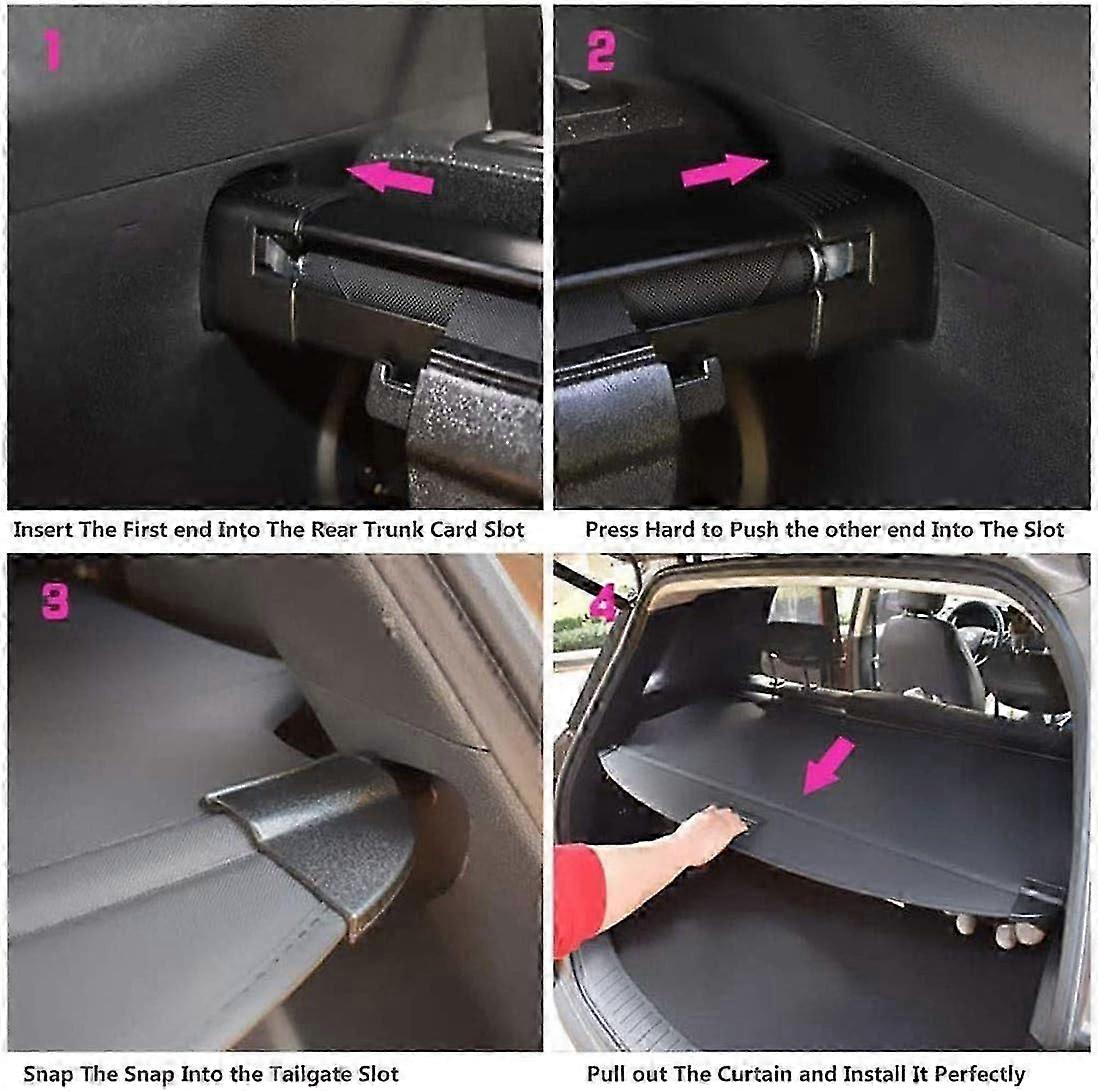 Car Retractable Rear Trunk Parcel Shelf for Jeep Grand Cherokee 2015 ...