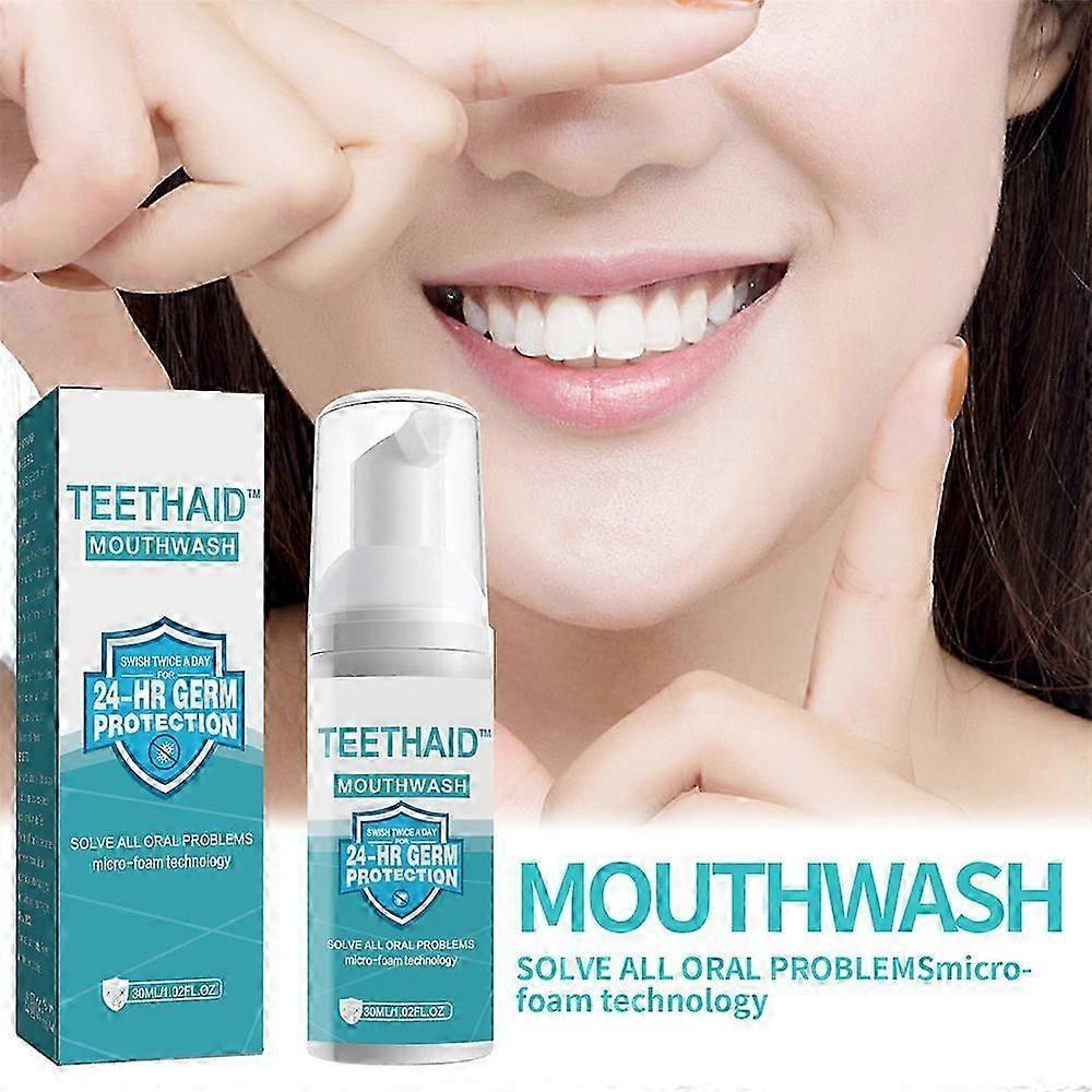 3pcs Teethaid Tooth cleaning mousse teeth yellow smoke stains tartar ...