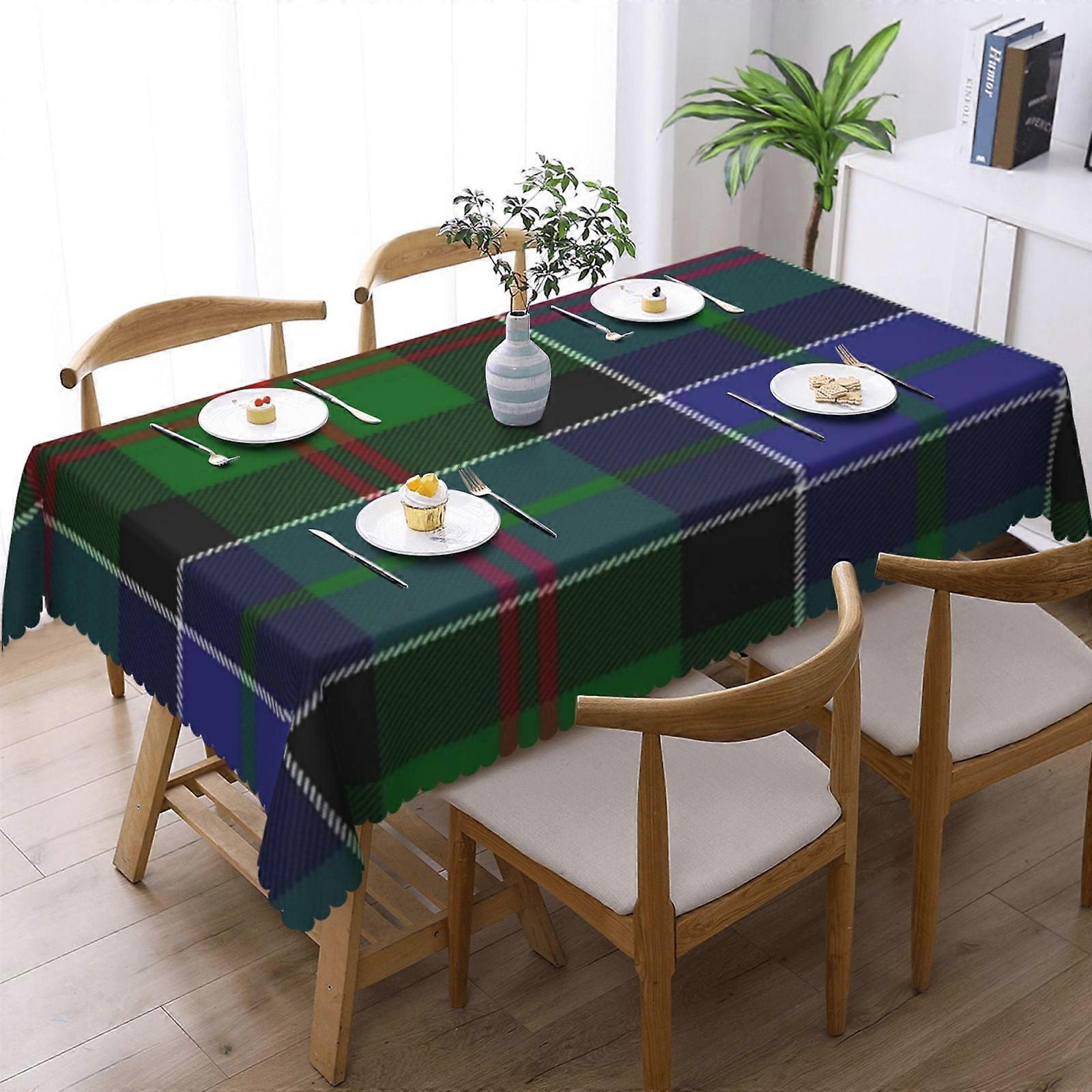 Clan Paterson Tartan Tablecloth, Water Resistance Spillproof Table ...