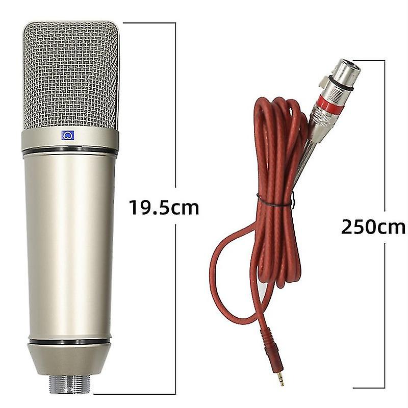 Large Diaphragm 87 Microphone Professional Condenser Microphone Studio ...