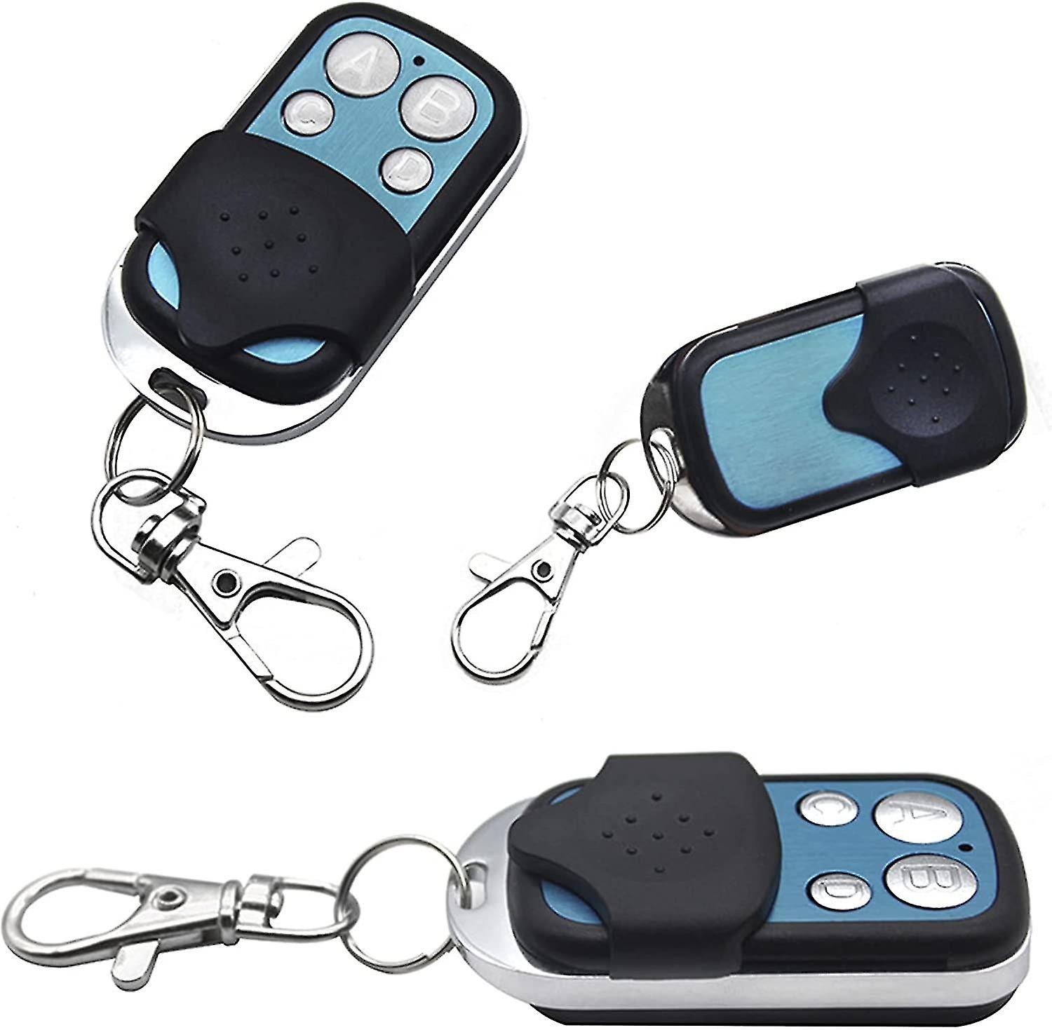 Universal Garage Door Remote, 3 Pcs Wireless Remote Control Switch 12v 433mhz Copy Remote ...