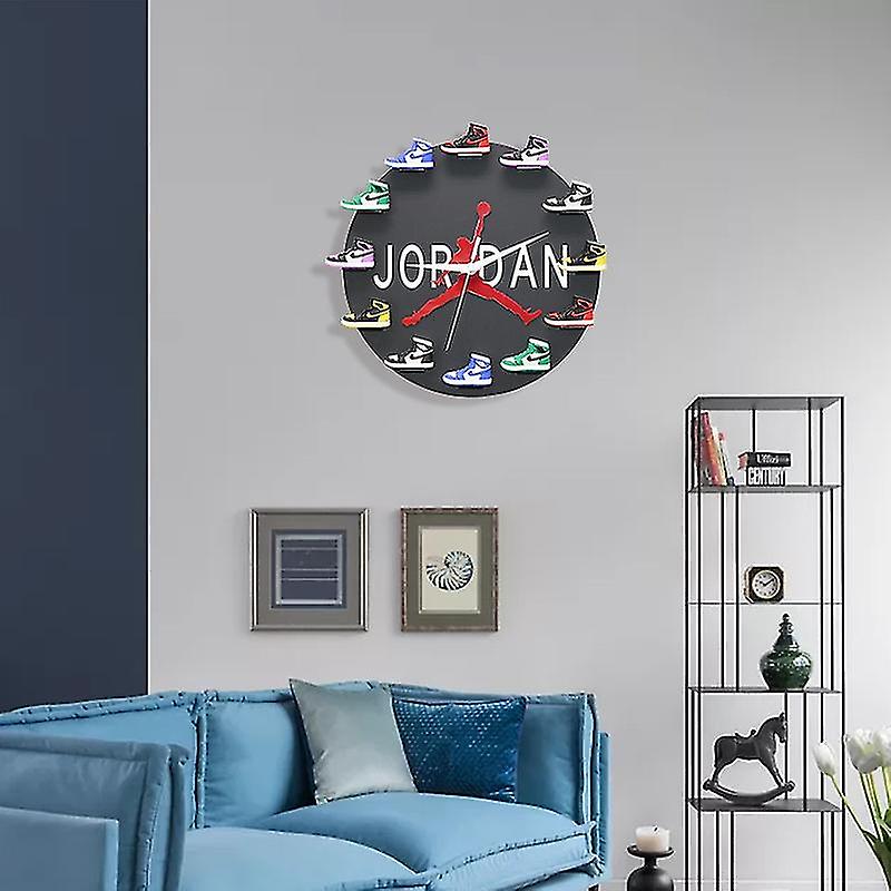 Digital Led Desk Clock Wall Clock 3d Three-dimensional Shoe Model ...