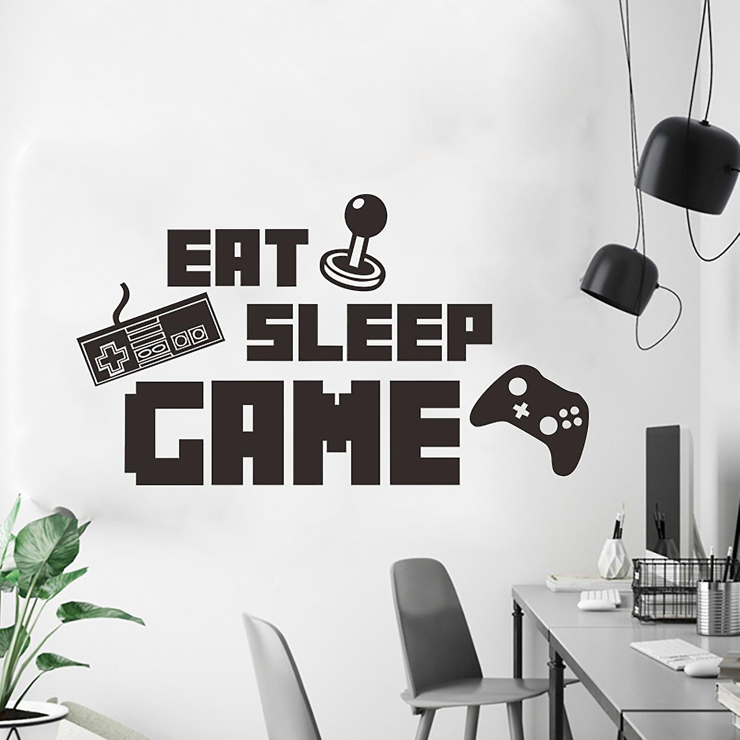 Game Theme Wall Stickers Self-adhesive PVC Gaming Controller Wall Decal ...